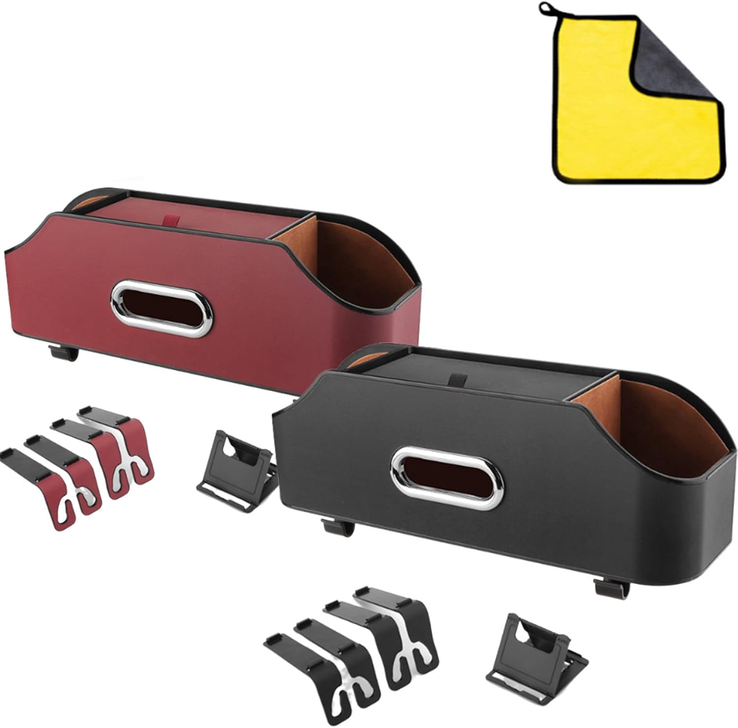 Car Organizers and Storage Box Multifunctional, 3-In-1 Car Backseat ...