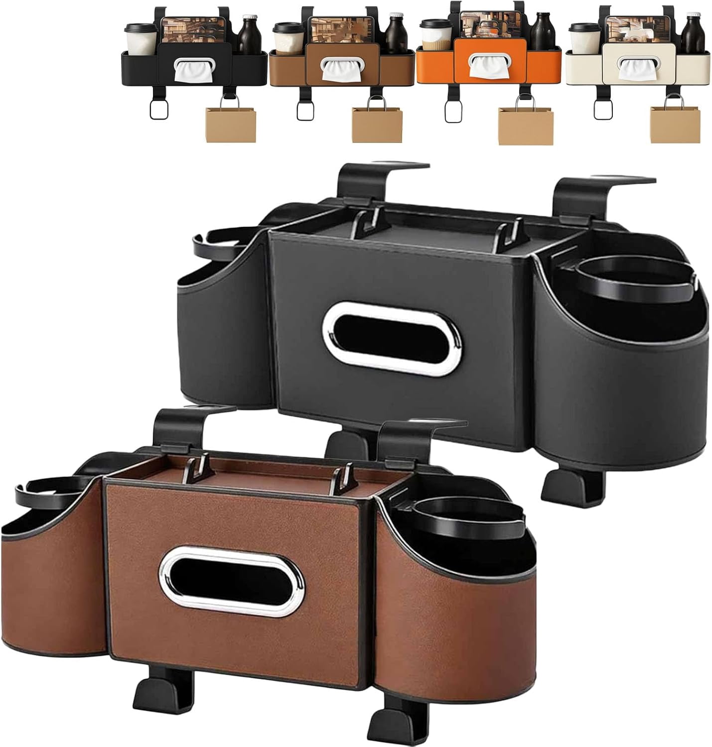 Car Organizers and Storage Box, Multifunctional Car Headrest Organizer ...