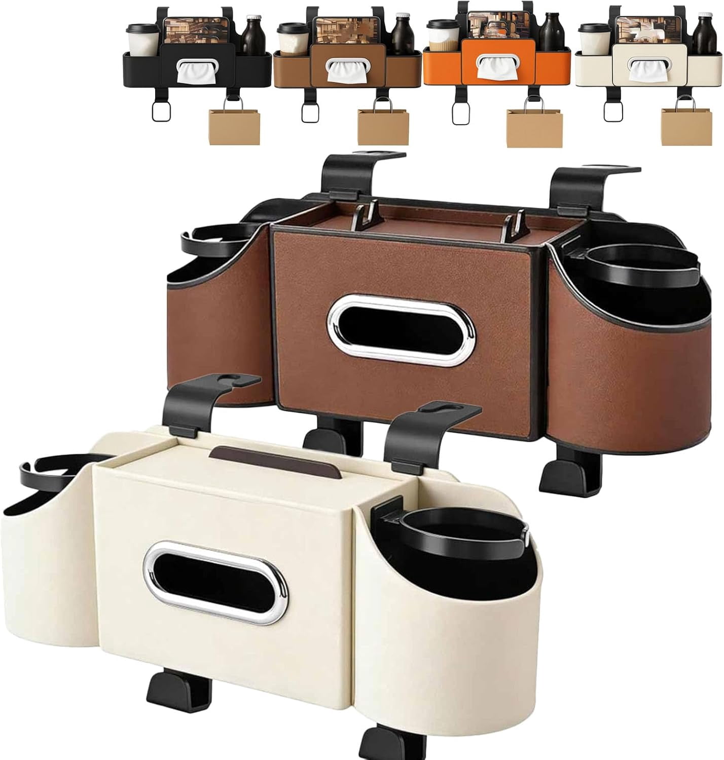 Car Organizers and Storage Box, Multifunctional Car Headrest Organizer ...