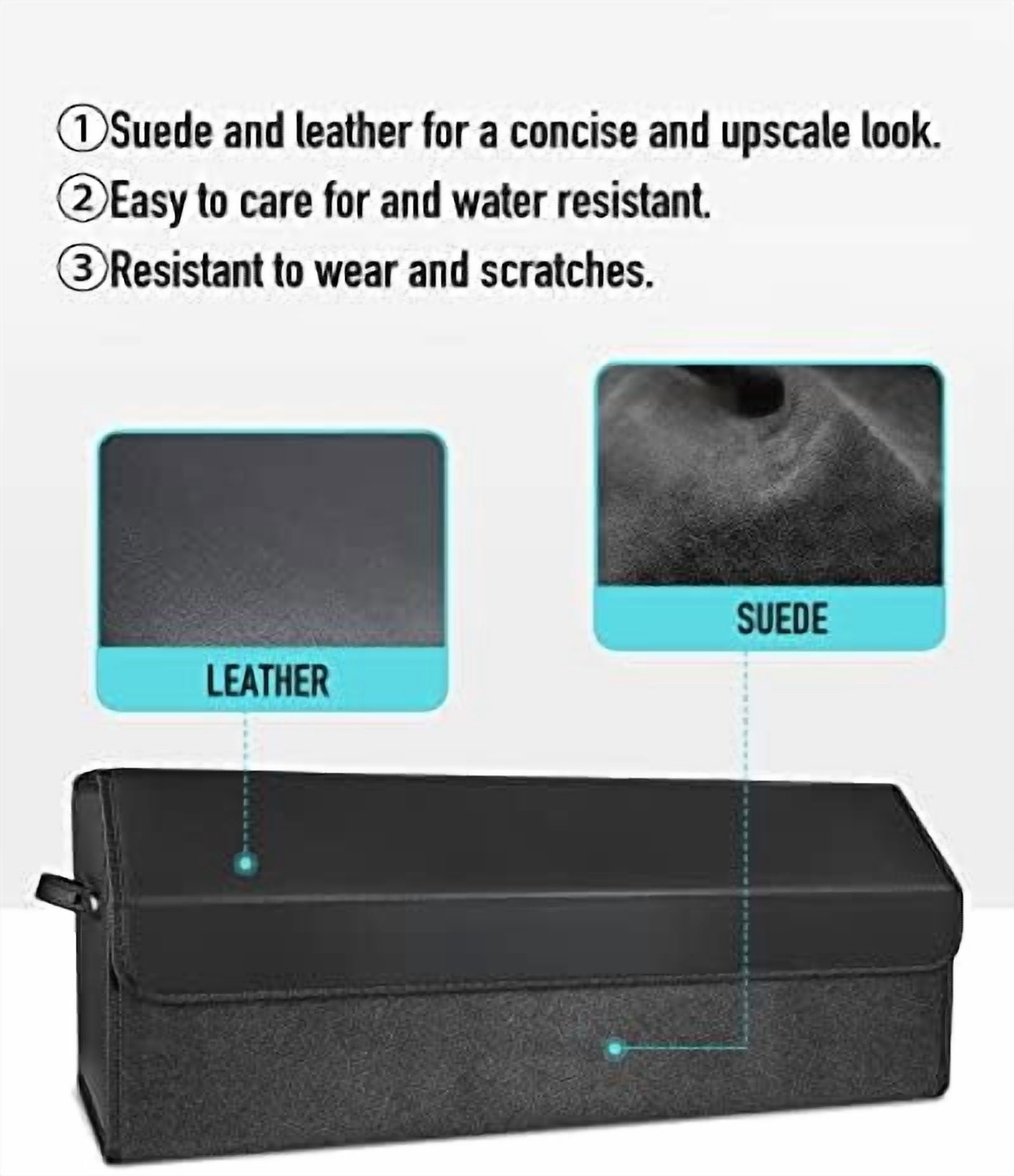 Car Organizers for Trunk for Suv Sedan, Leather Storage Box,Extra Large ...