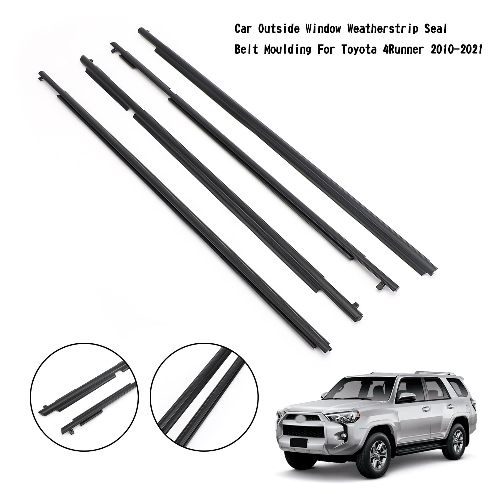 Car Outside Window Weatherstrip Seal Belt Moulding For Toyota 4Runner ...