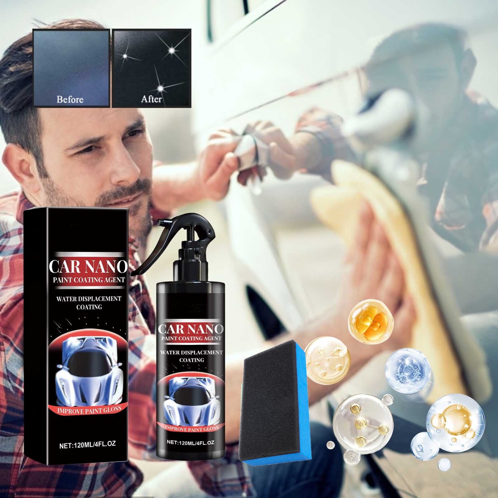 Car Paint Maintenance & Decontamination Spray, 120ml Blackening ...