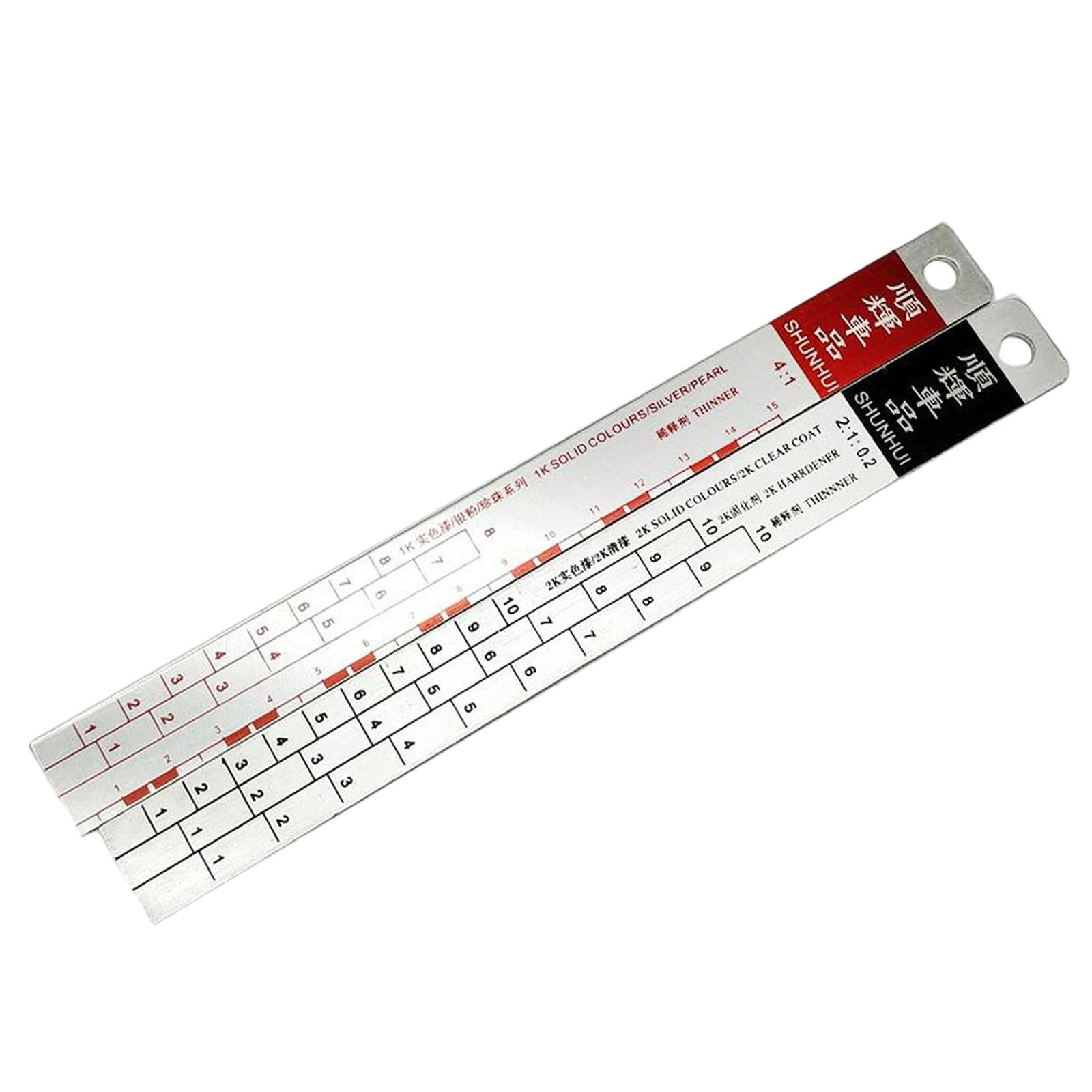 Car Paint Measuring Scale Mixing Ruler 2:1/ 4:1 for Car Paint Small ...
