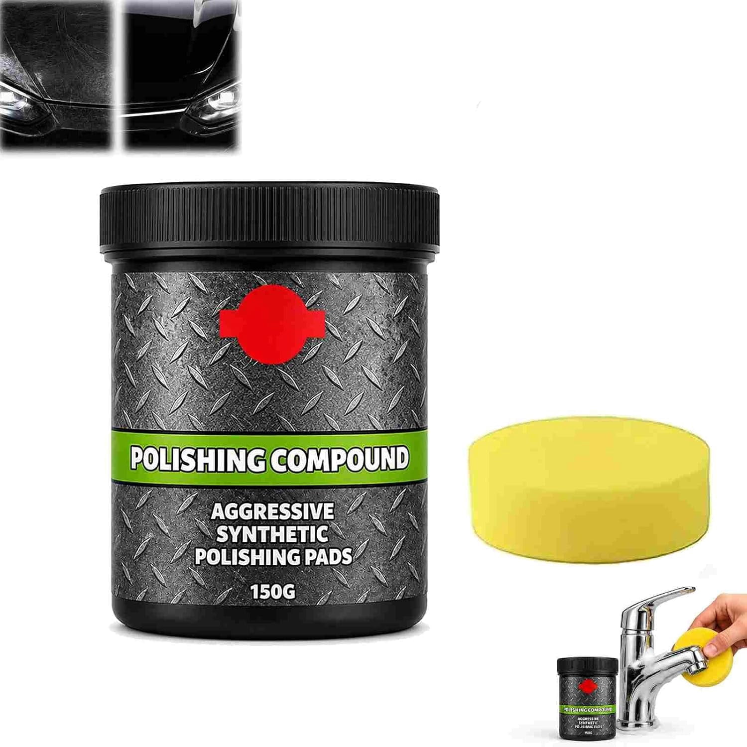 Car Paint Polishing Compound, 150g Automotive Scratch and Swirl Remover ...