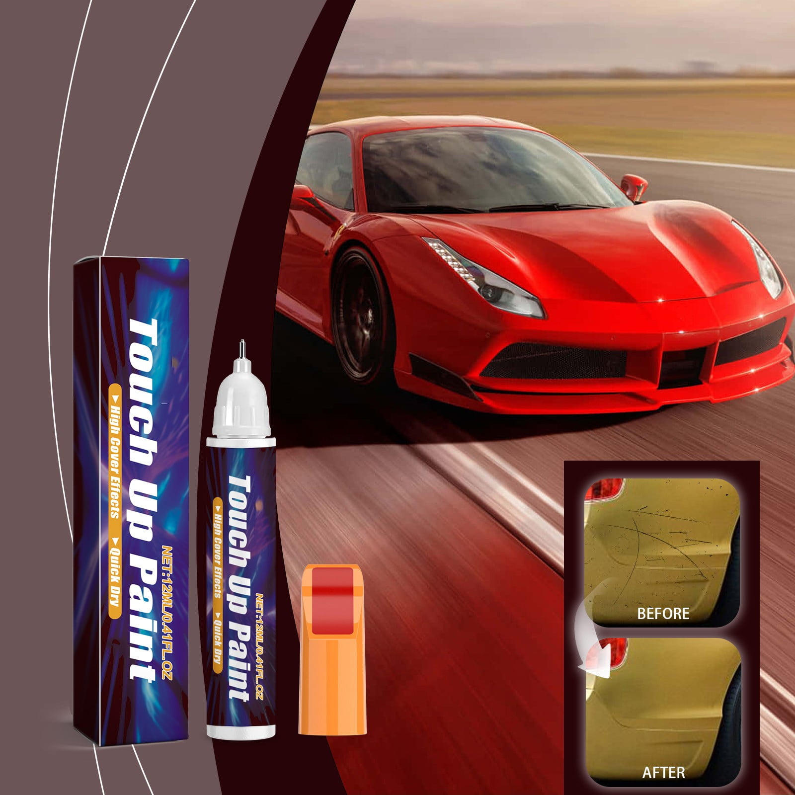Car Paint Repair Pen for Scratches | 12ml Scratch Remover Touch Up ...