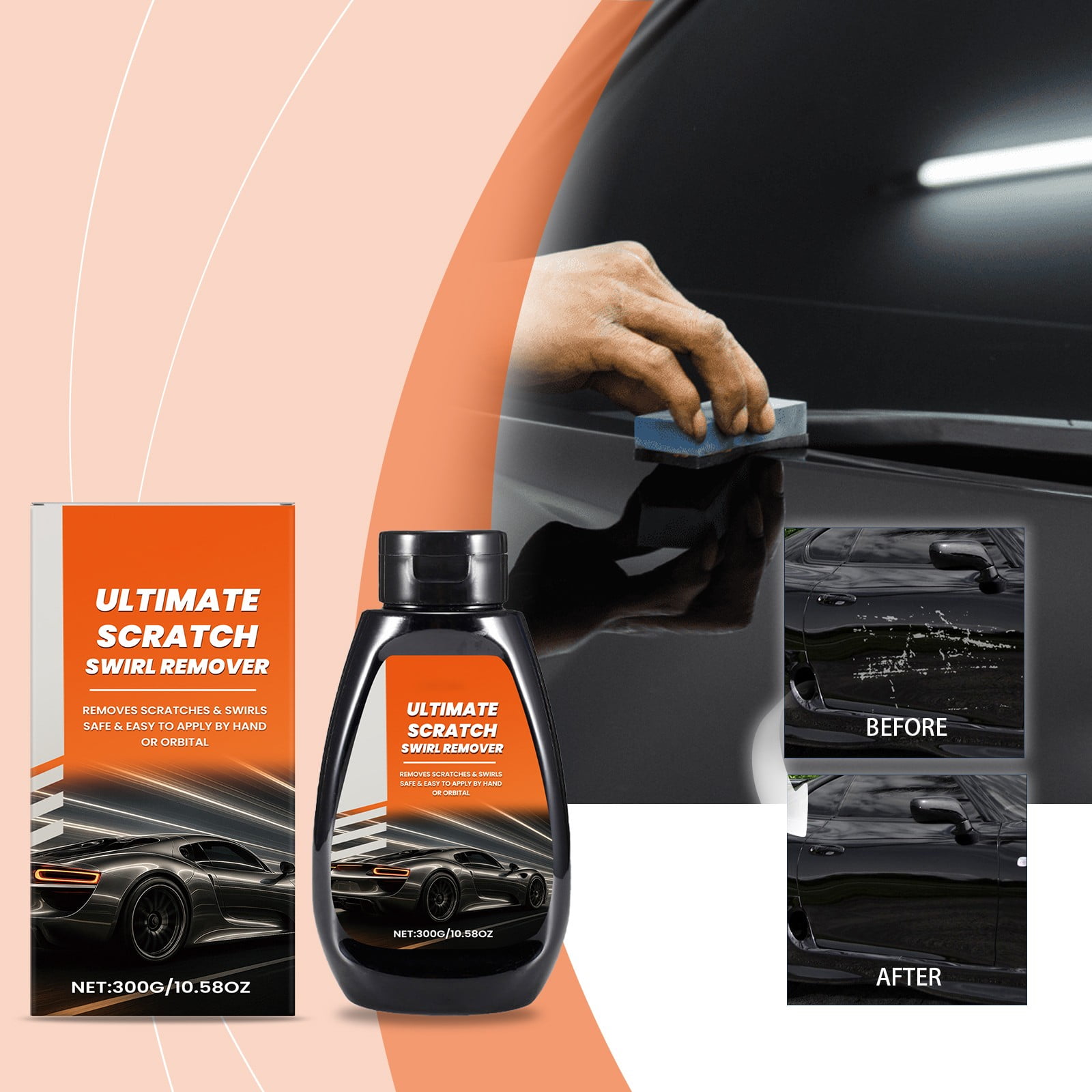 Car Paint Scratch Cream Quickly Eliminates Sun Pattern Polishing ...