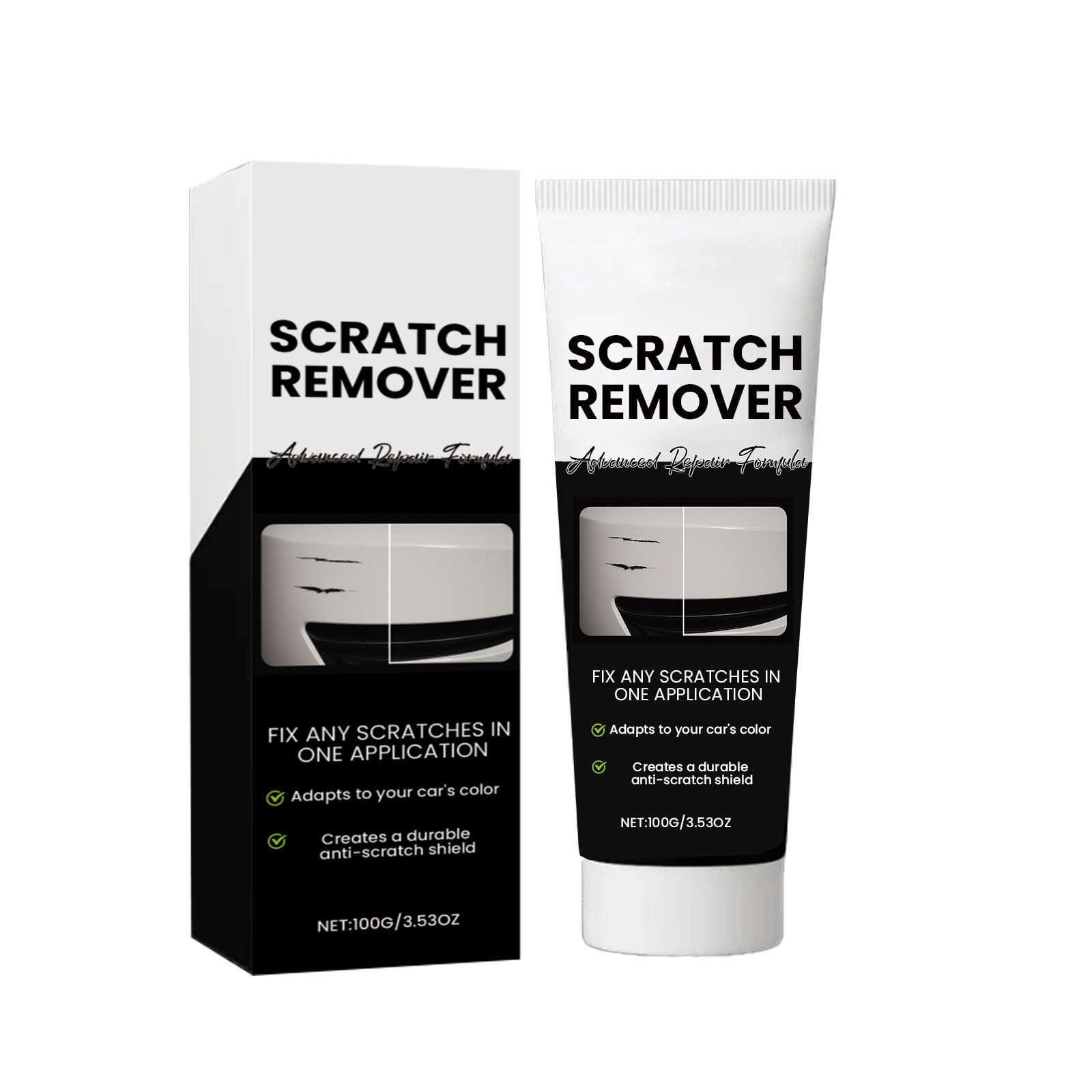 Car Paint Scratch Repair And Concealer Cream Paste 2.36 Inches Tall Jar ...