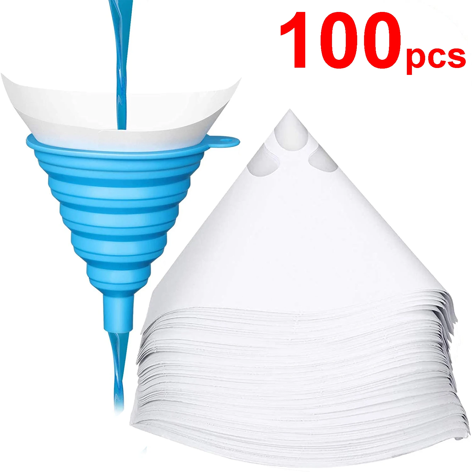 Car Paint Strainers Cone Paint Filter Mesh Funnel Disposable Paper ...