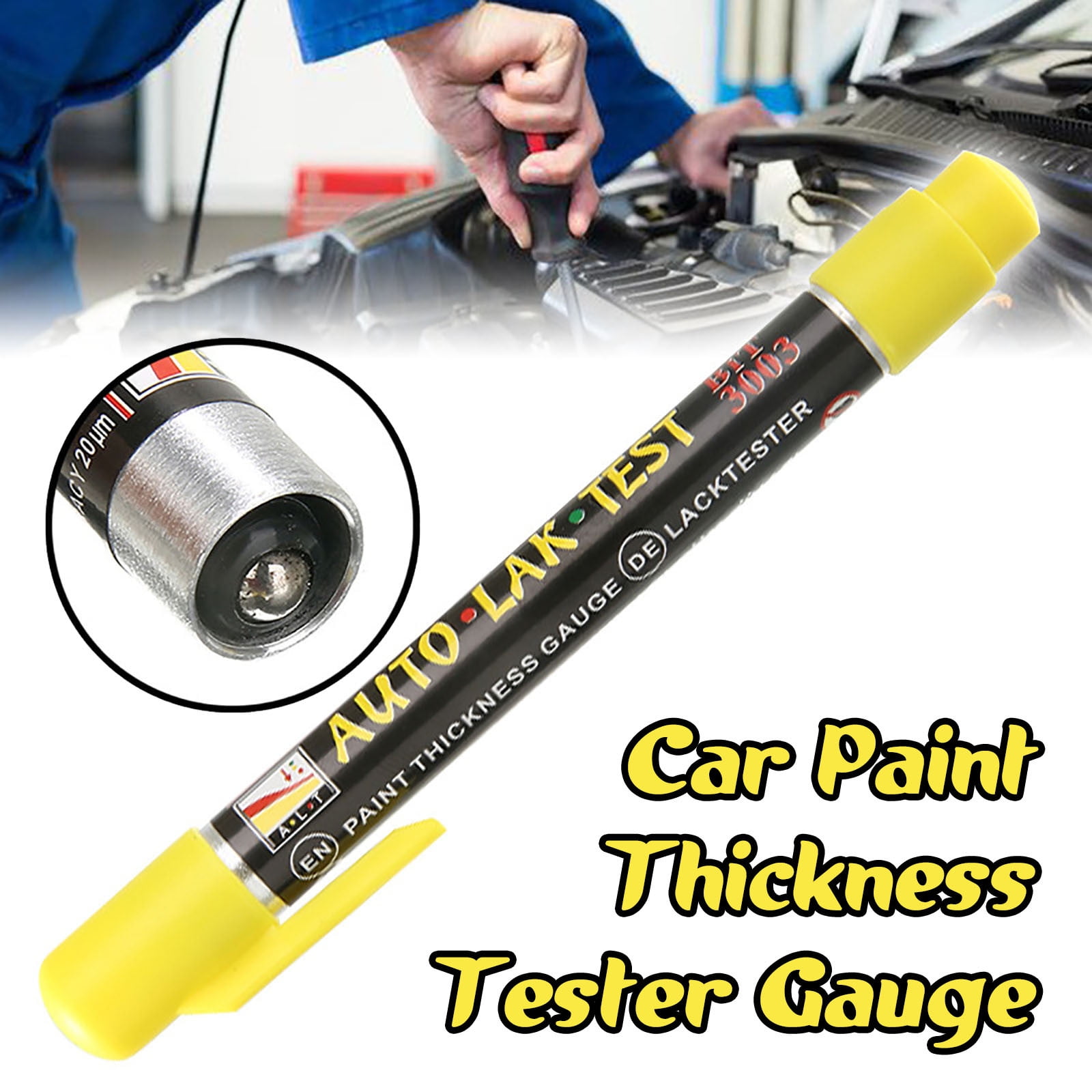 Car Paint Thickness Tester Meter Gauge Crash Check Test,auto Paint Film ...