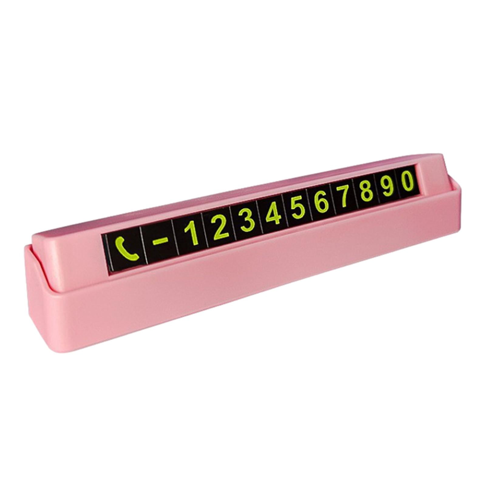 Car Parking Card Number Plate, Magnetic Temporary Phone Number Card ...