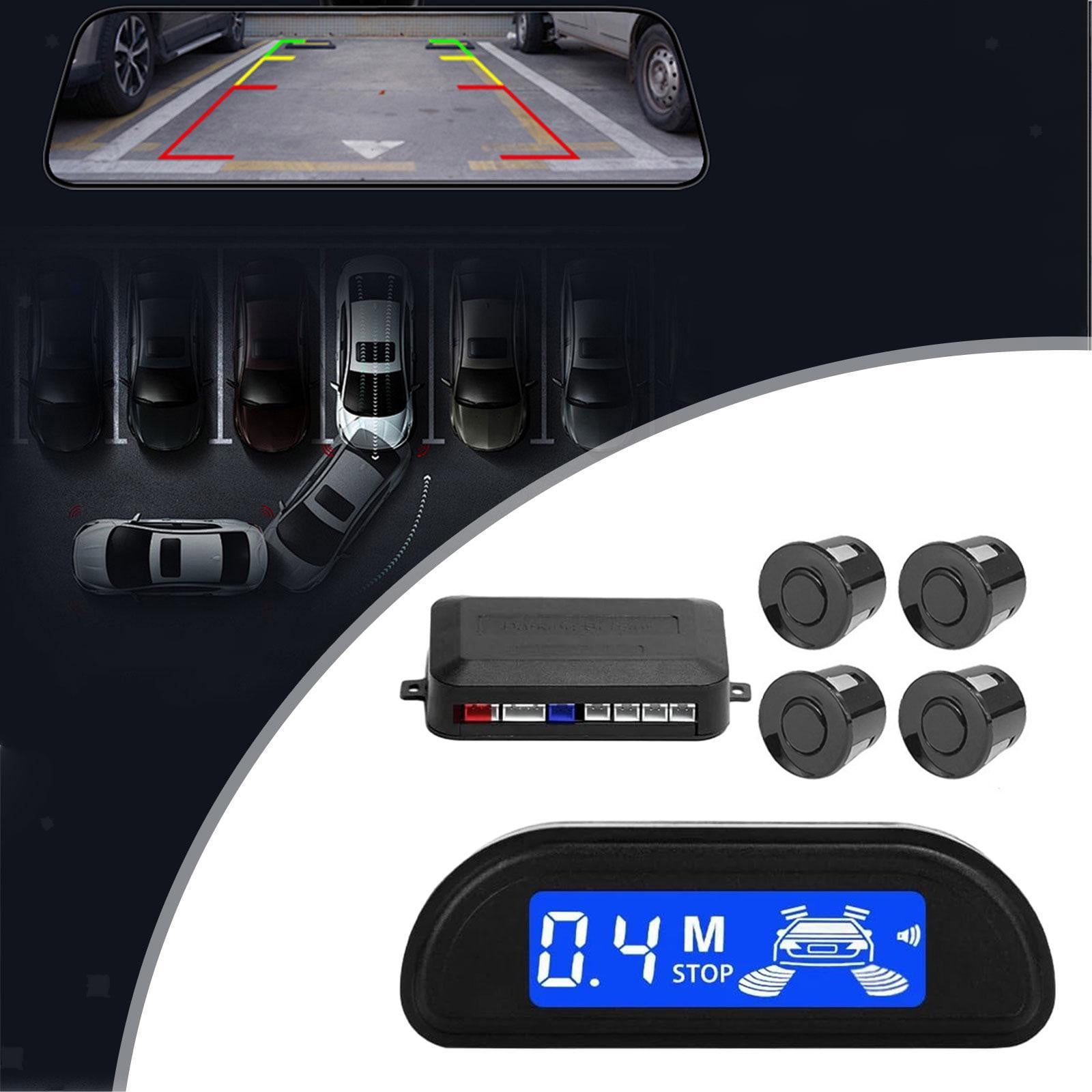 Car Parking Sensor with LED Display & Reverse Radar Sound System Backup ...