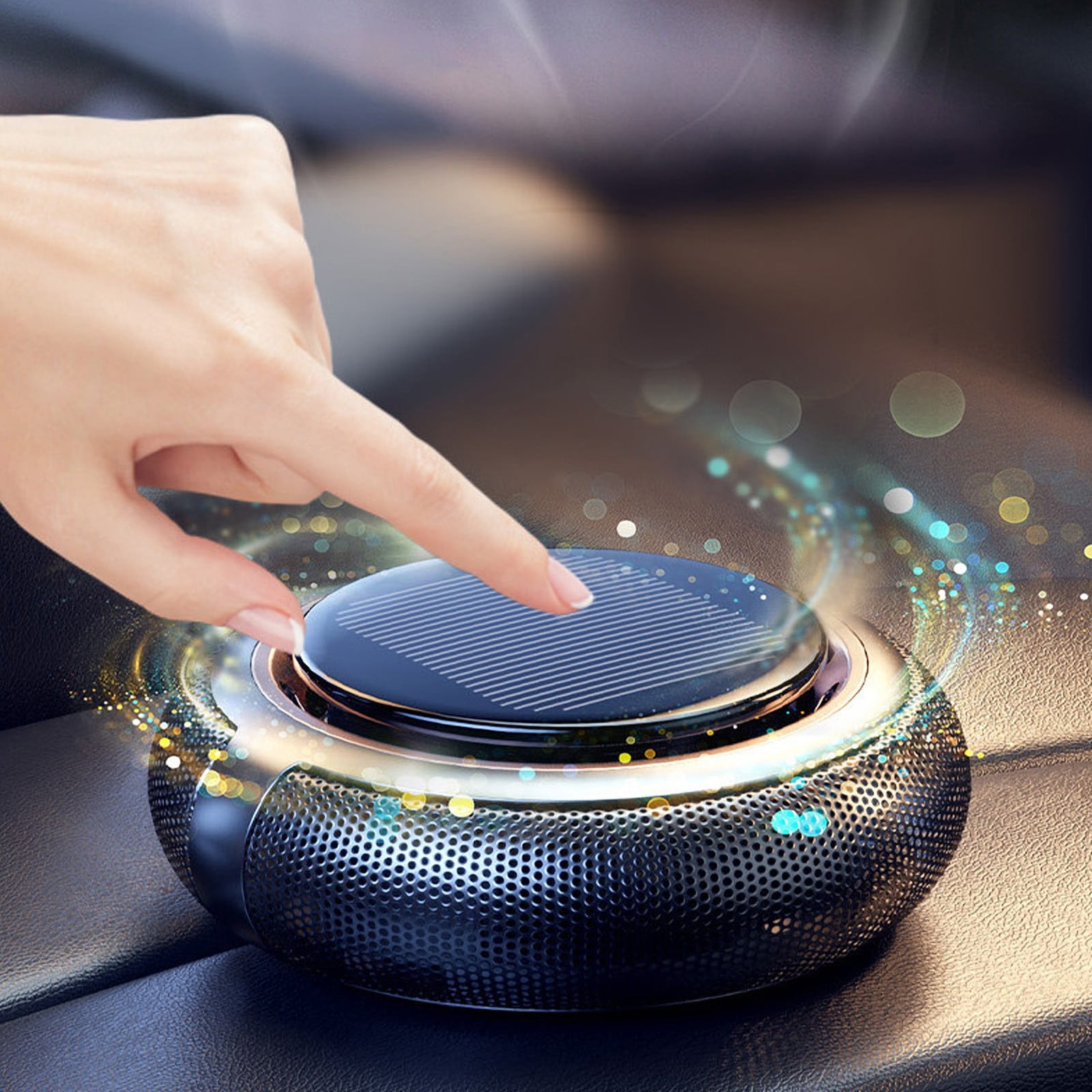 Car Perfume Diffuser Solar Powered Aromatherapy Air Freshener ...