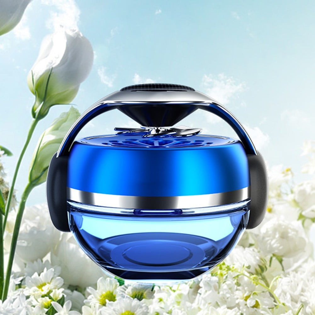 Car Perfume Ornaments Solar Rotating Diffuser Car Center Console Long ...