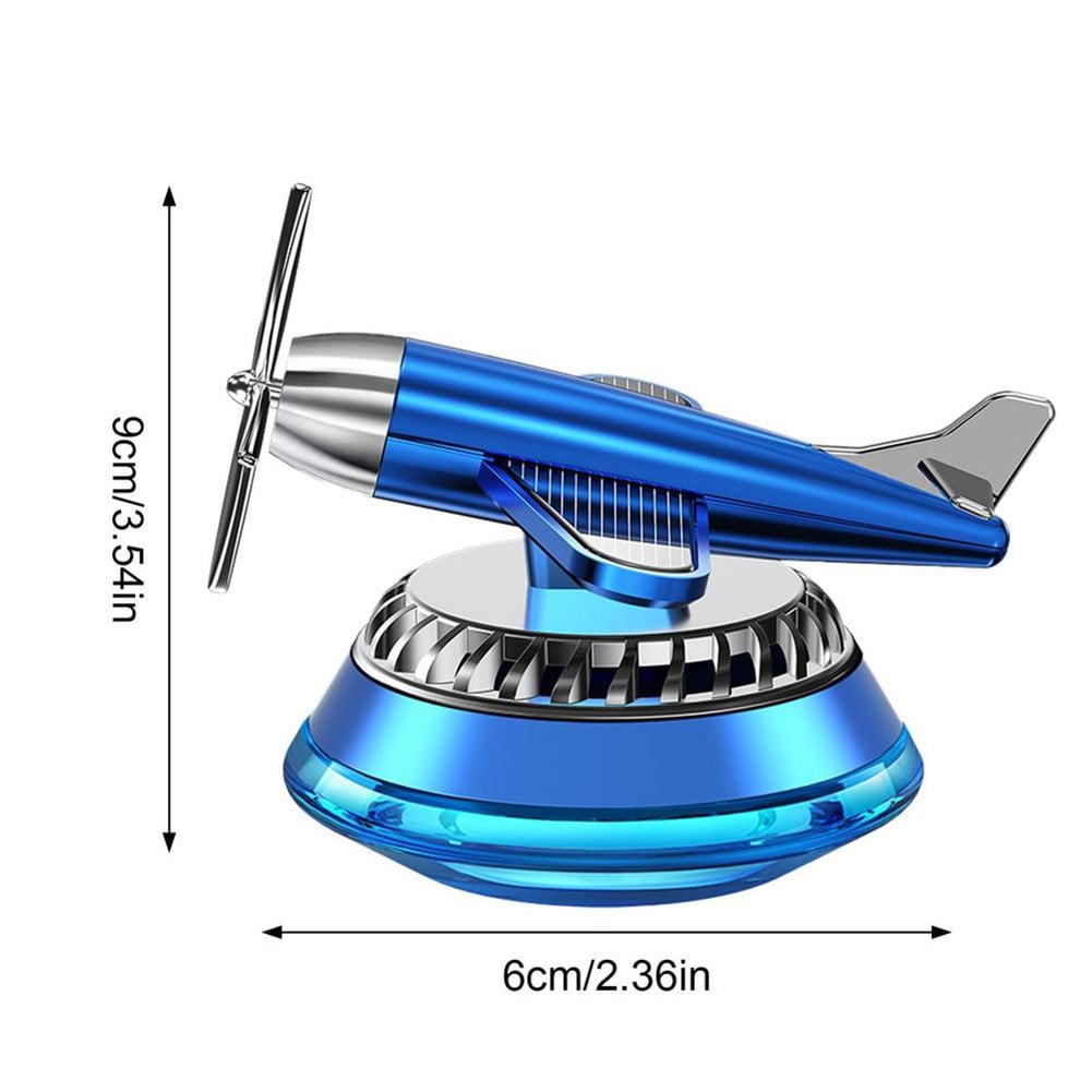 Car Perfume Solar Powered Airplane Model Aromatherapy Diffuser Air ...