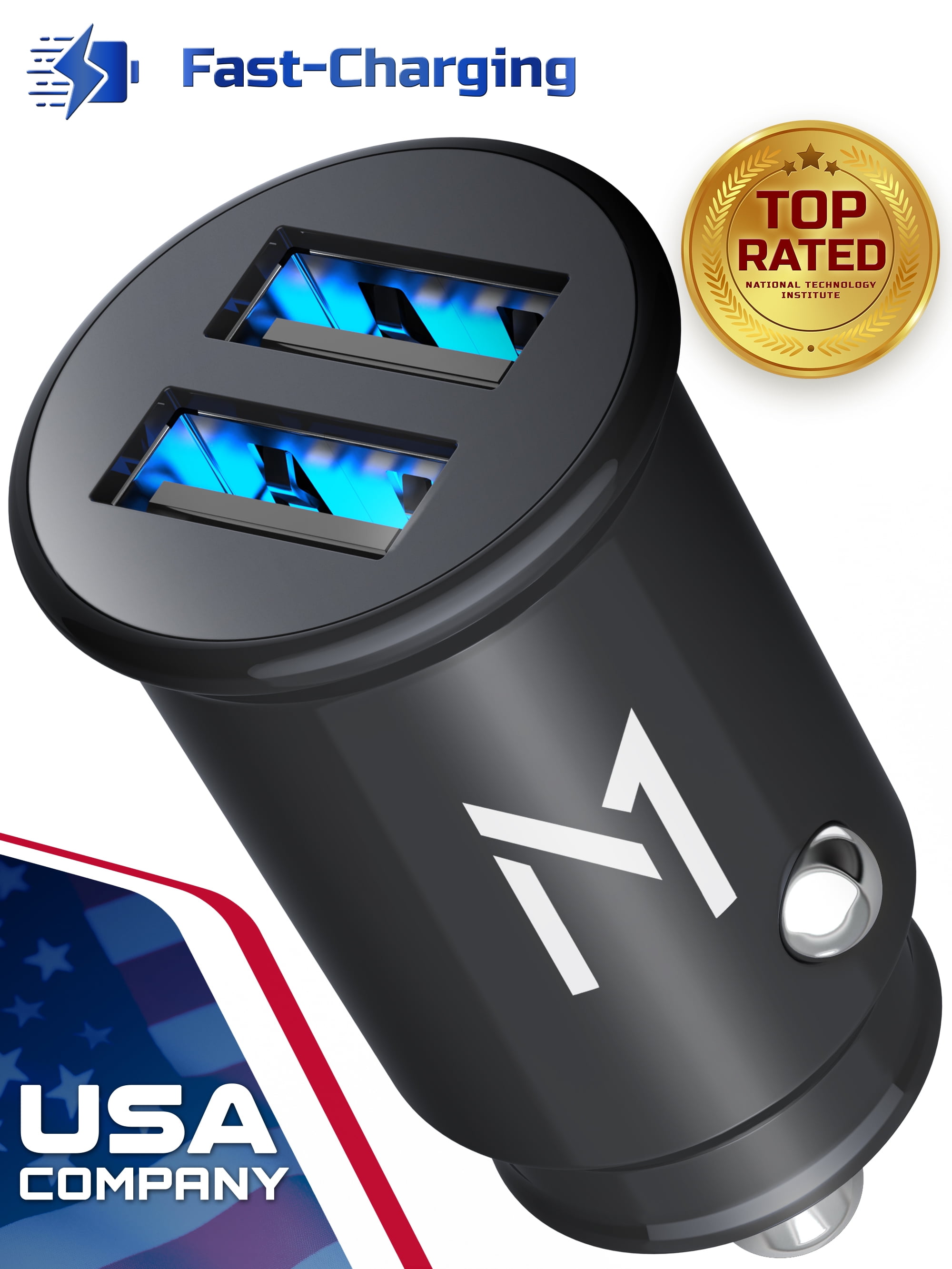 Mata1 High Speed Car Phone Charger, Fast Dual USB Type A Adapter ...