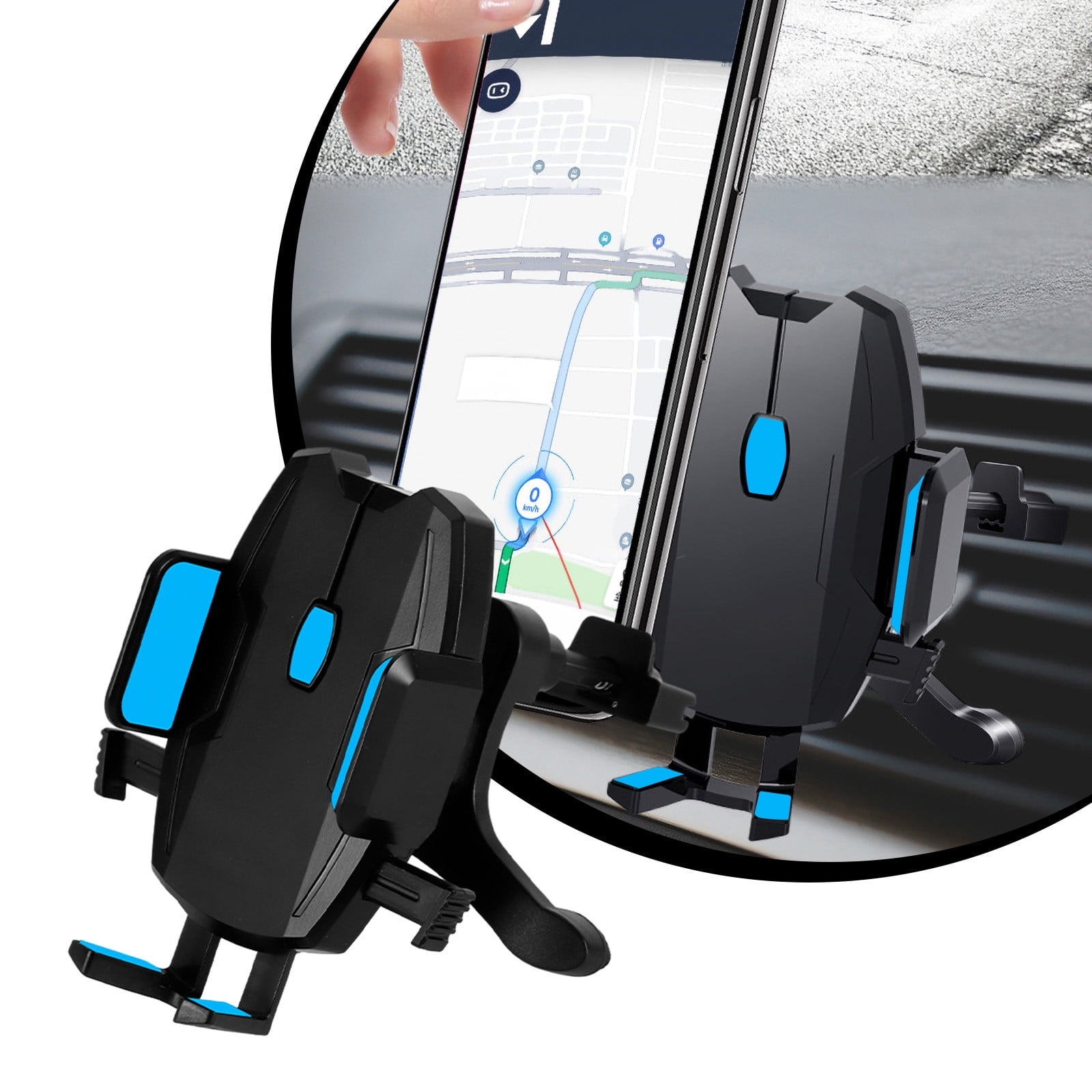 Car Phone Holder Mount Dashboard & Windshield Universal Car Mount Phone ...