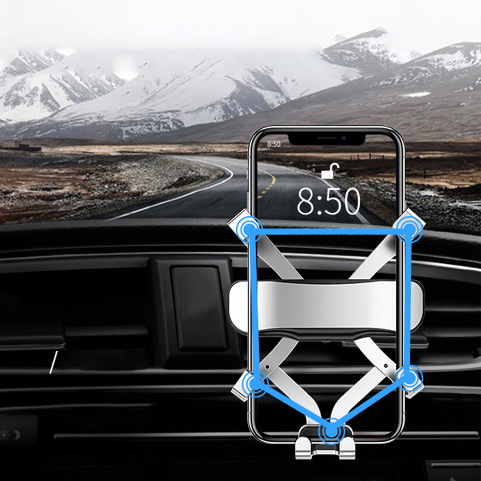 Car Phone Holder Mount Car Phone Car Outlet Fixed Phone Hands ...