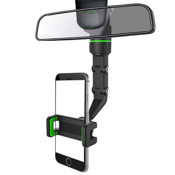 Rear View Mirror Cell Phone Holder
