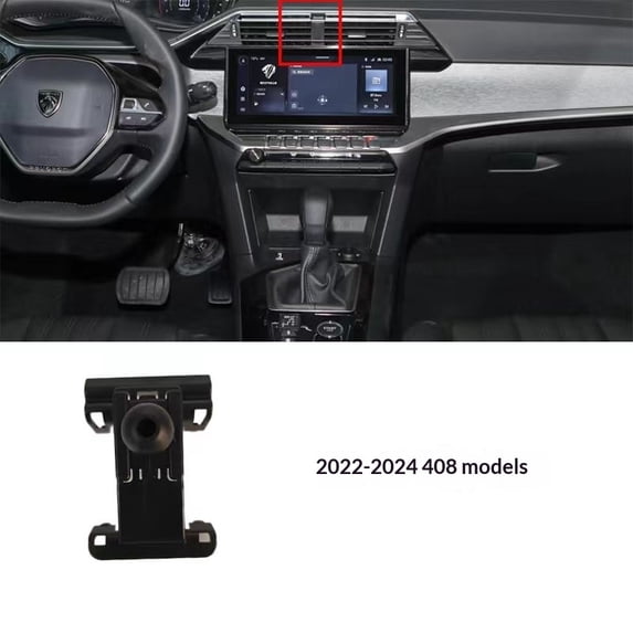 Car Phone Mount Adapter For Peugeot 2022-2024 408 Holder Stand Mobile ...