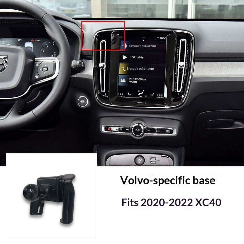 Car Phone Mount Adapter For Volvo 2020-2023 XC40 Holder Stand Mobile ...
