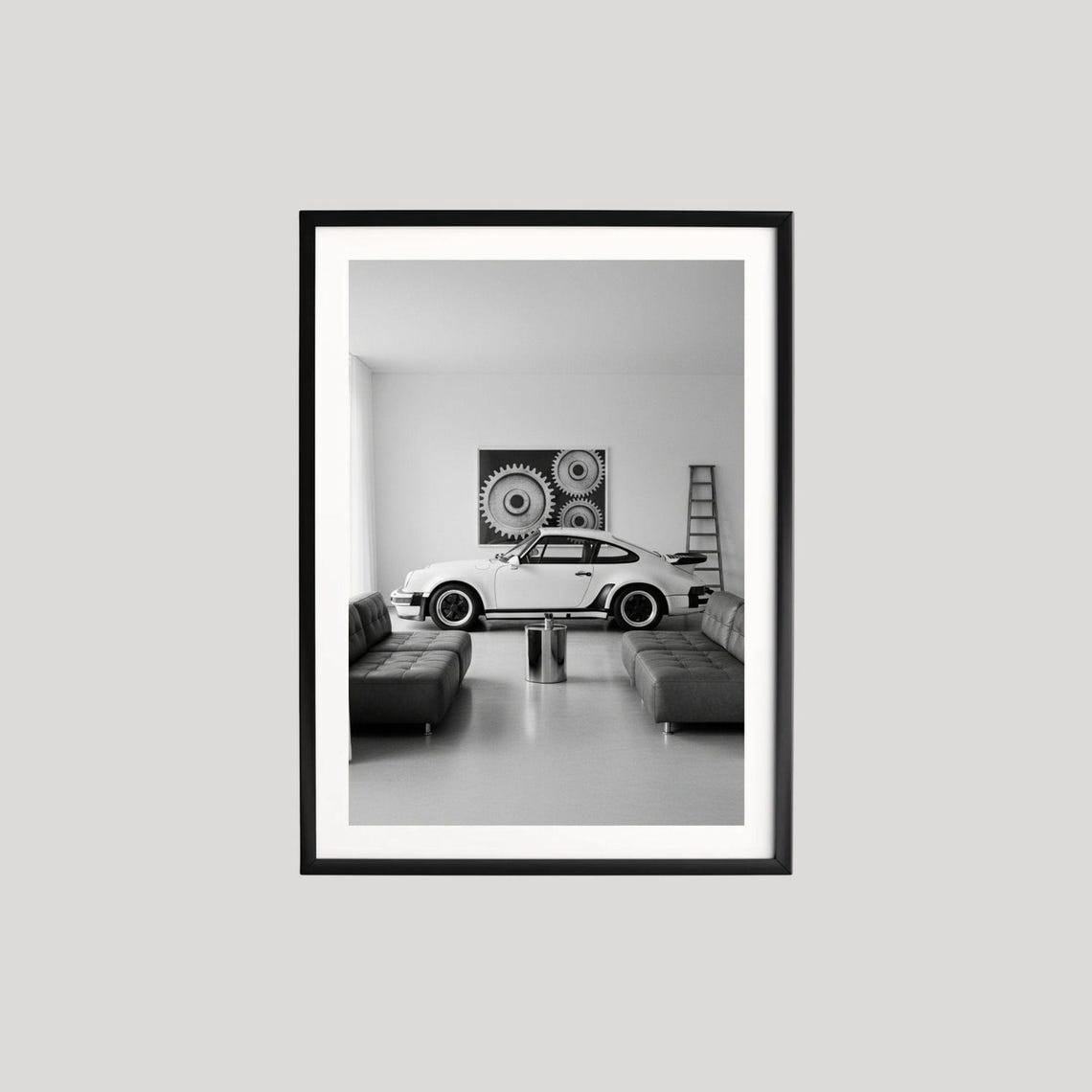 Car Photography Wall Black and White Automotive Museum Quality ...