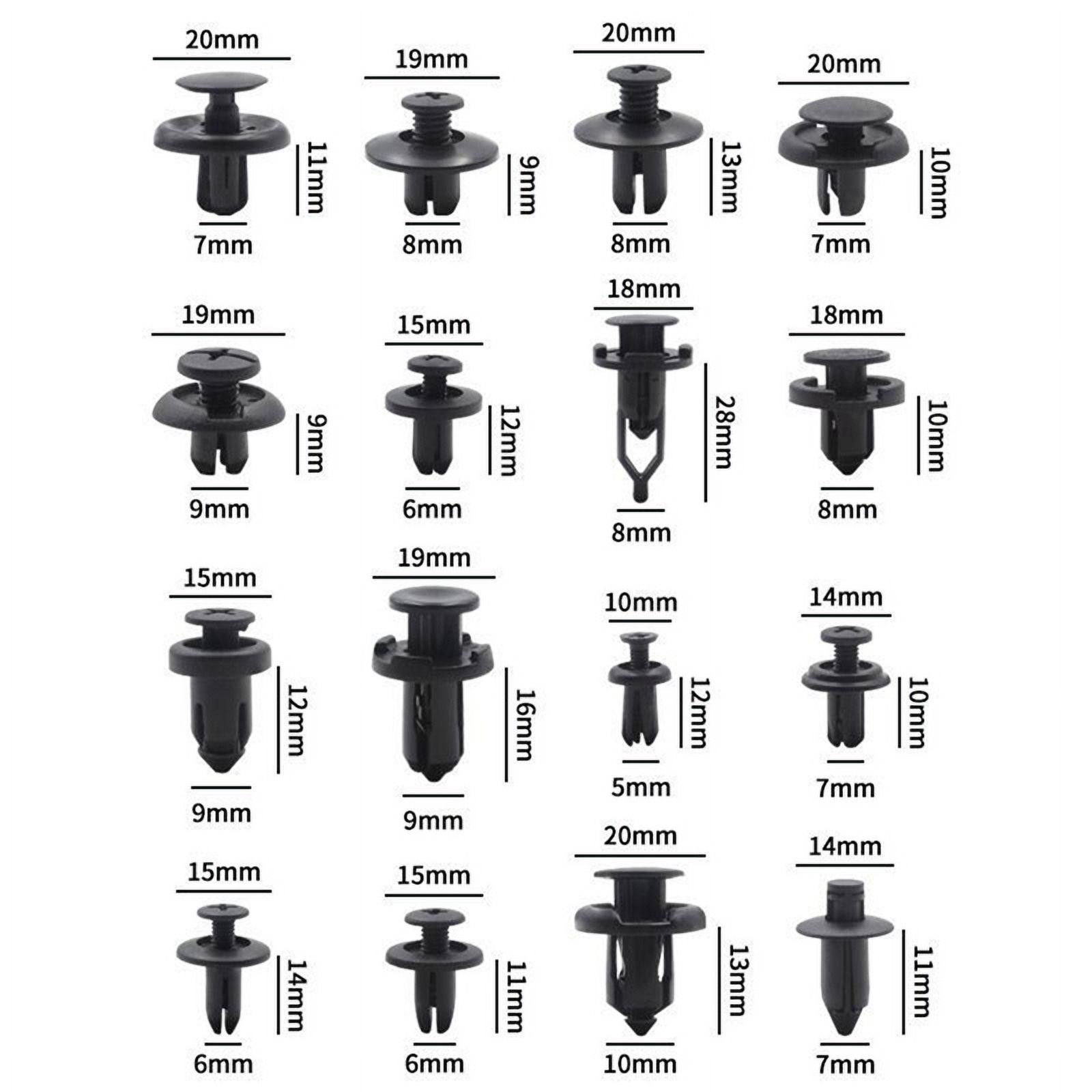 Car Plastic Fastener Clips Set with Box 620 PCS Mixed Auto Body Push ...