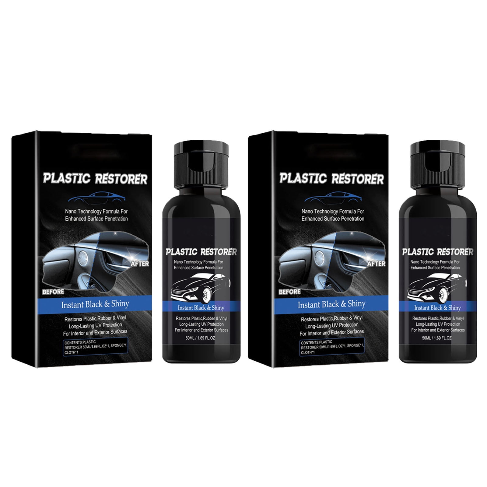 Car Plastic Restorer for Bringing Rubber, Vinyl and Plastic, Plastic ...