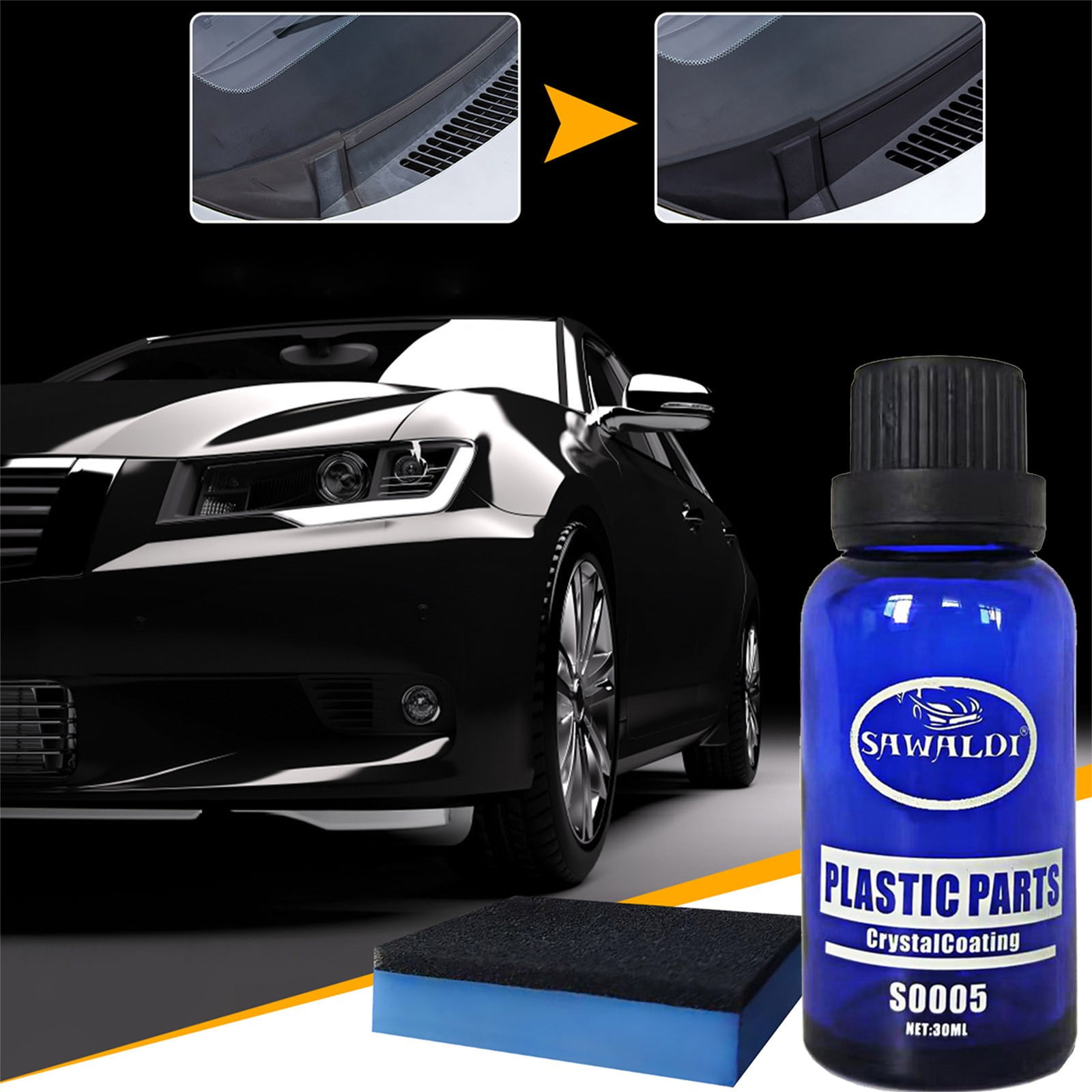 Car Plastic Restorer Coating Agent | Interior Exterior Plastic ...