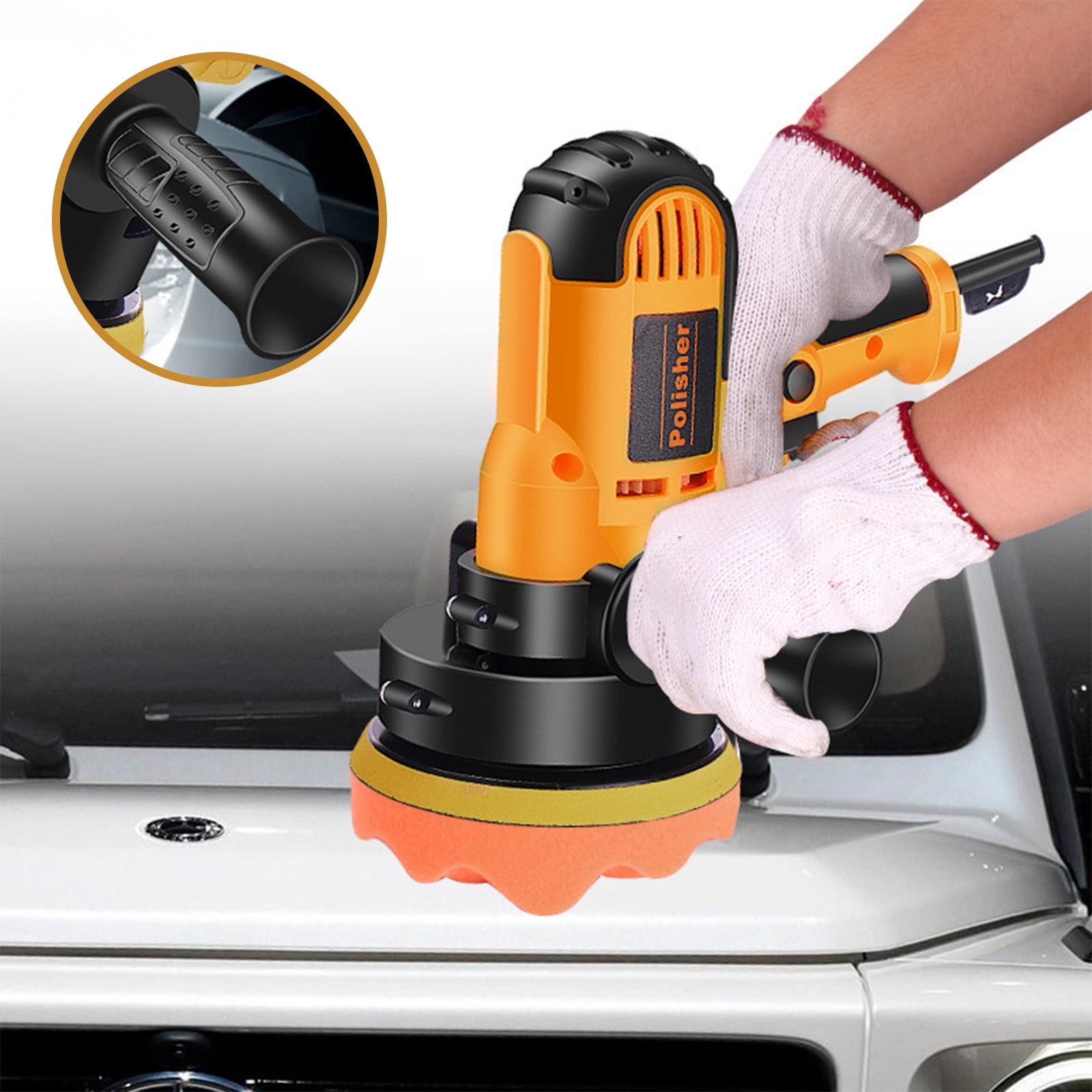 Car Polisher Machine 700W/110V, 6 Variable Speed 1000-3500Rpm Auto ...