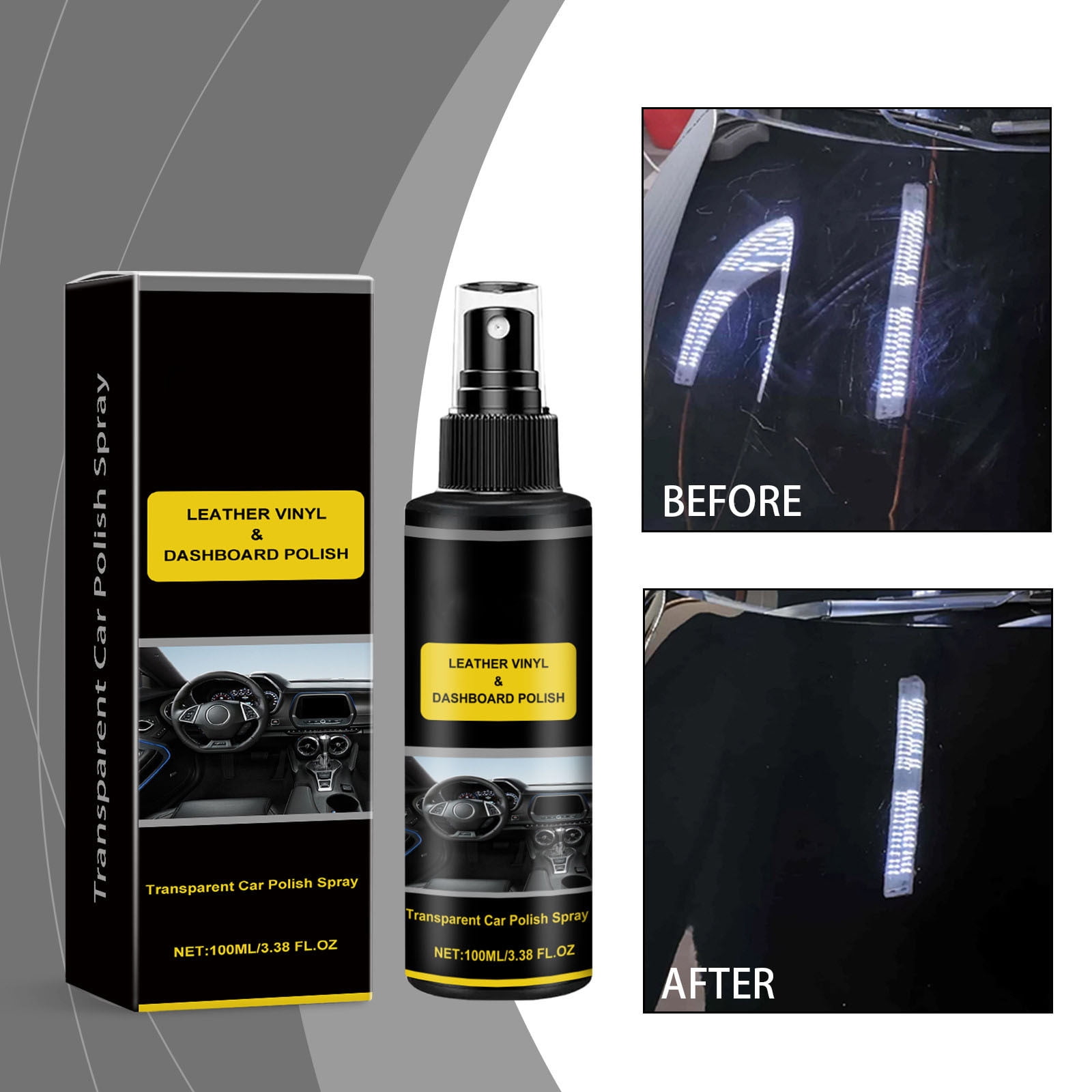 Car Polishing Spray | Paint Scratch Repair & Restoration | Deep Clean & Shine | Durable ...