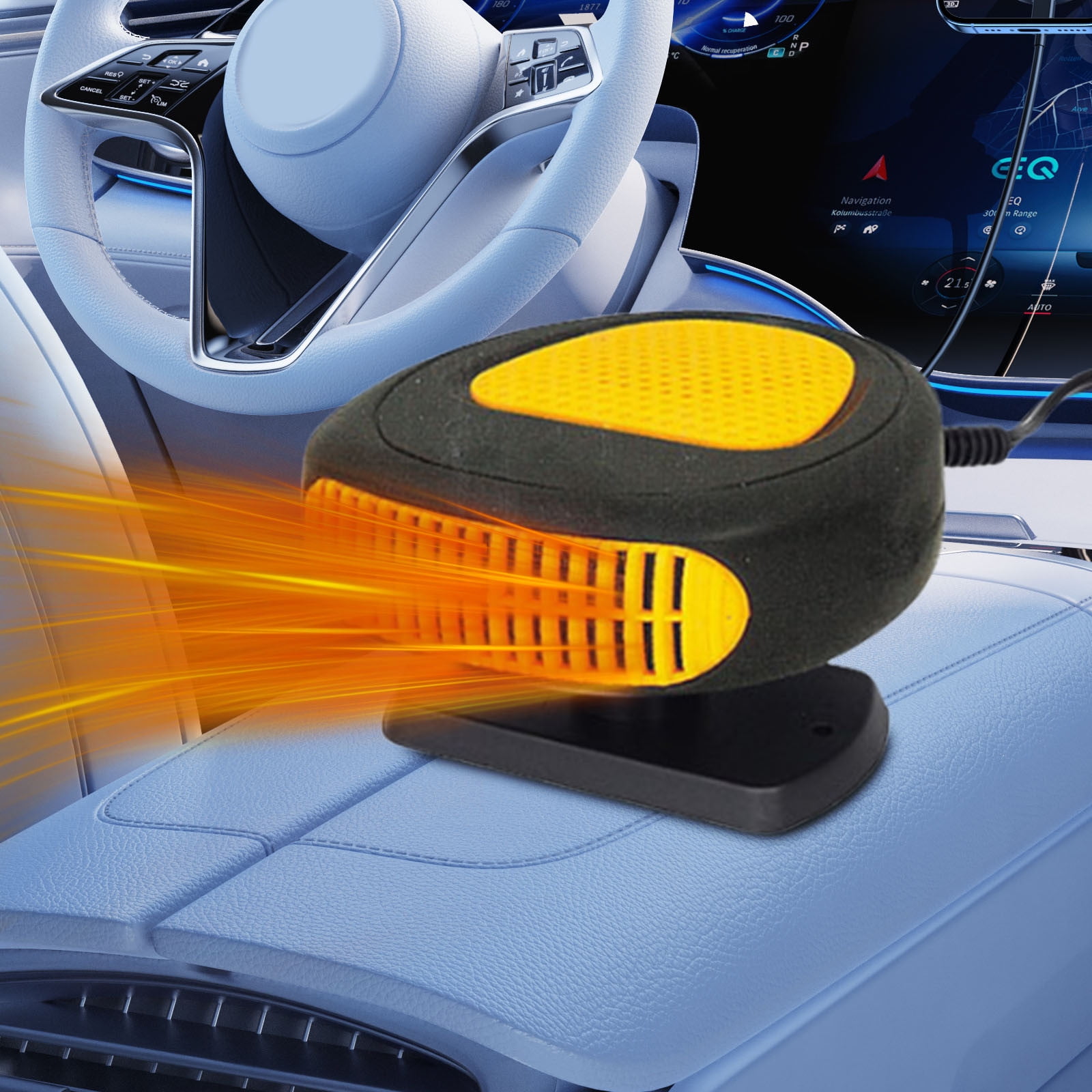 Car Portable Heater, Fast Heating Defrost Demist Device for Vehicle ...