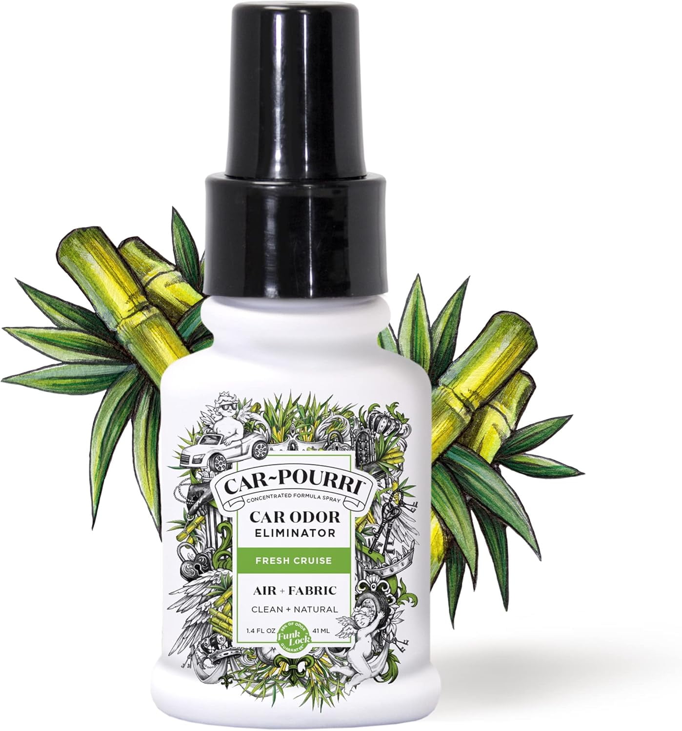 Car-Pourri Car Odor Air + Fabric Odor Freshener Spray, Fresh Cruise ...