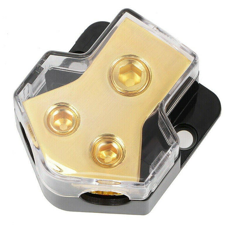 Car Power Distributor Block 2 Way Power Distribution Block Power/Ground ...