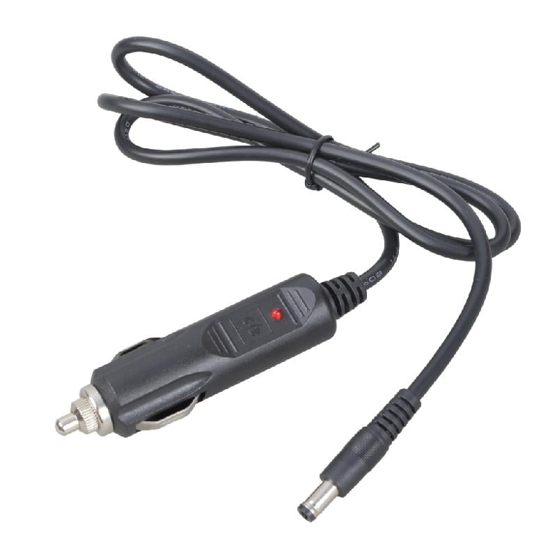 Car Power Extension Cord DC5.5x2.1mm Male Plugs 12V 24V 10A Fuse LED ...