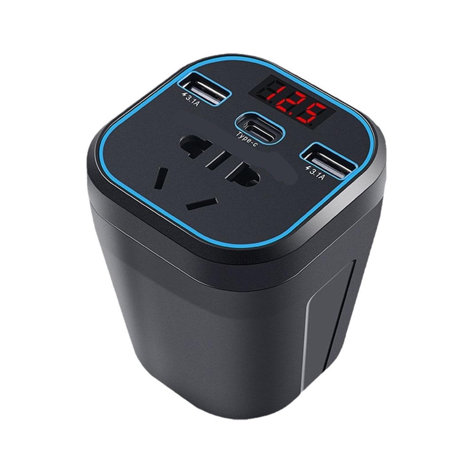 Car Power Inverter 12V/24V TO Converter Type-C Multi-function Charger ...