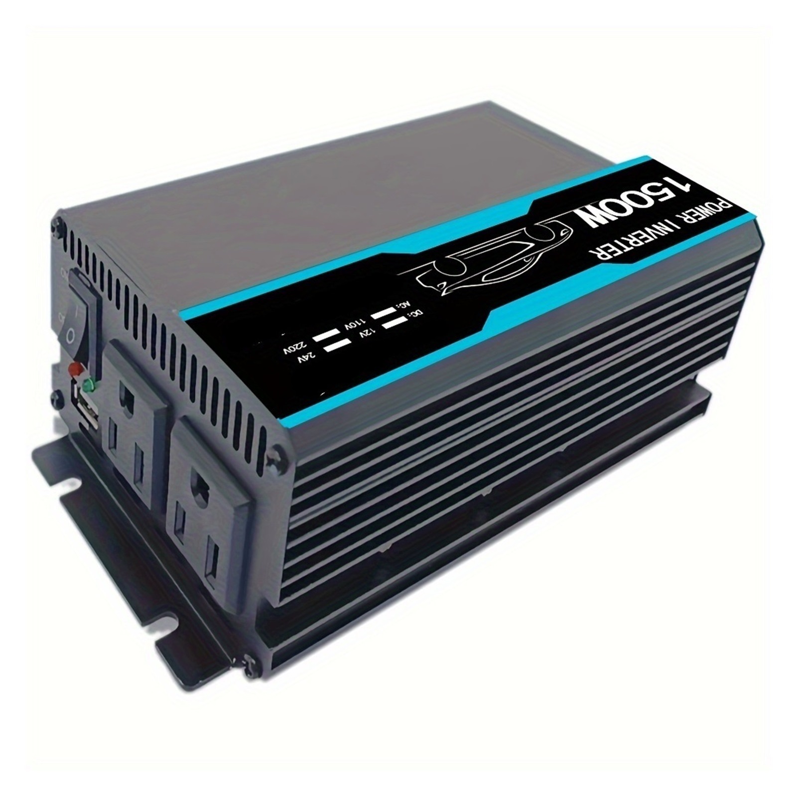 Car Power Inverter 500W 1000W 1500W 2000W DC 12V To AC Converter With ...