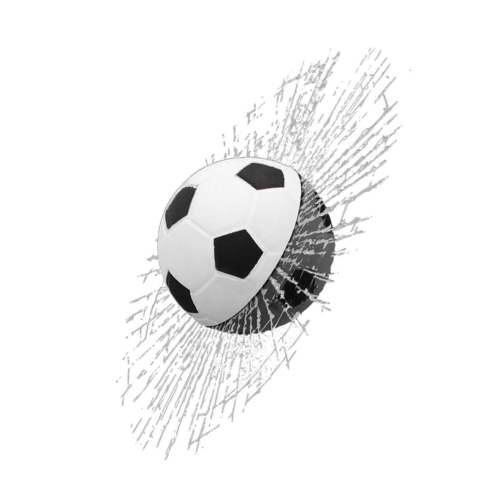 Car Prank Sticker Glass Shard Sticker 3D Tennis Hit Window Stickers ...