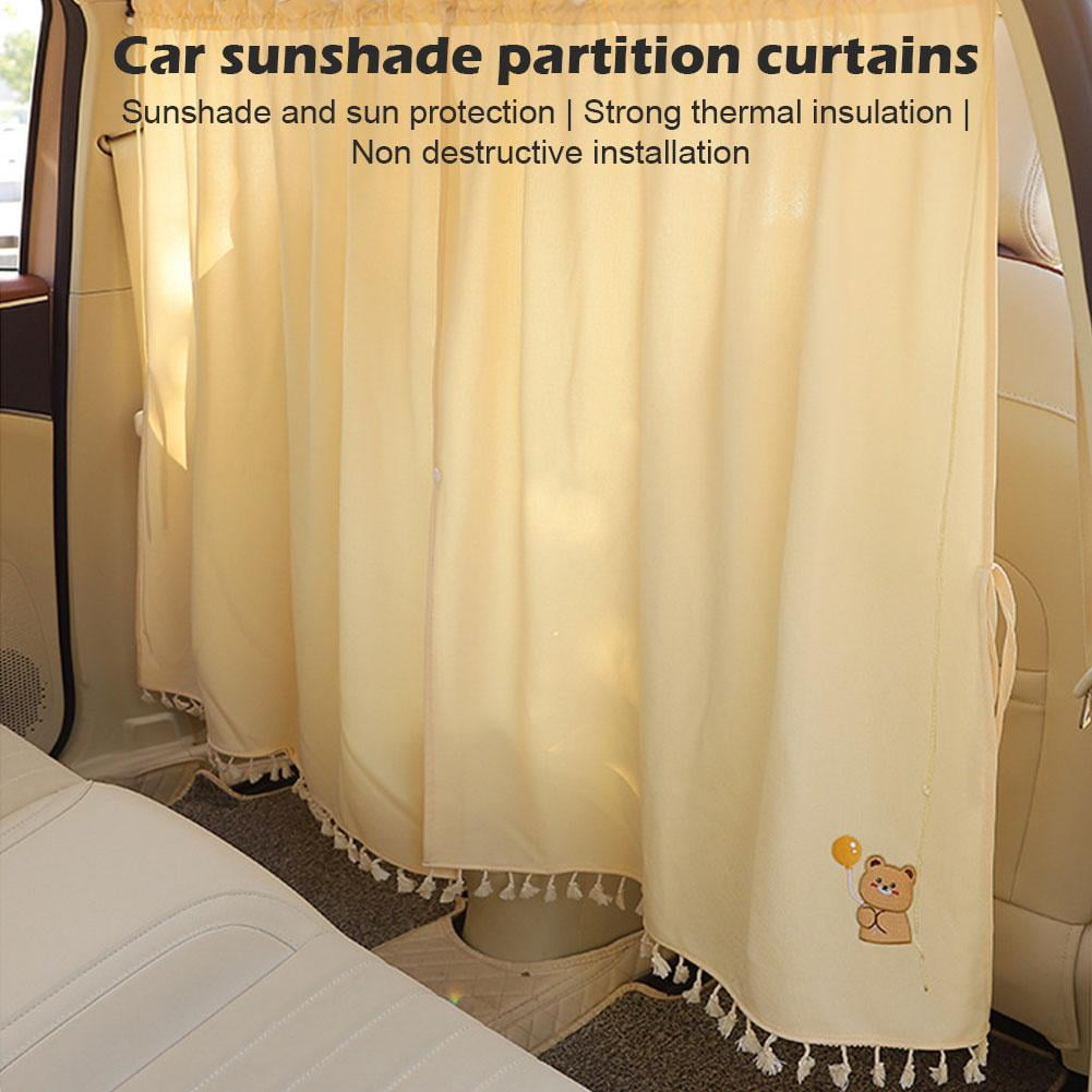 Car Privacy Partition Curtain Shading Sunscreen Shading Curtain Split ...