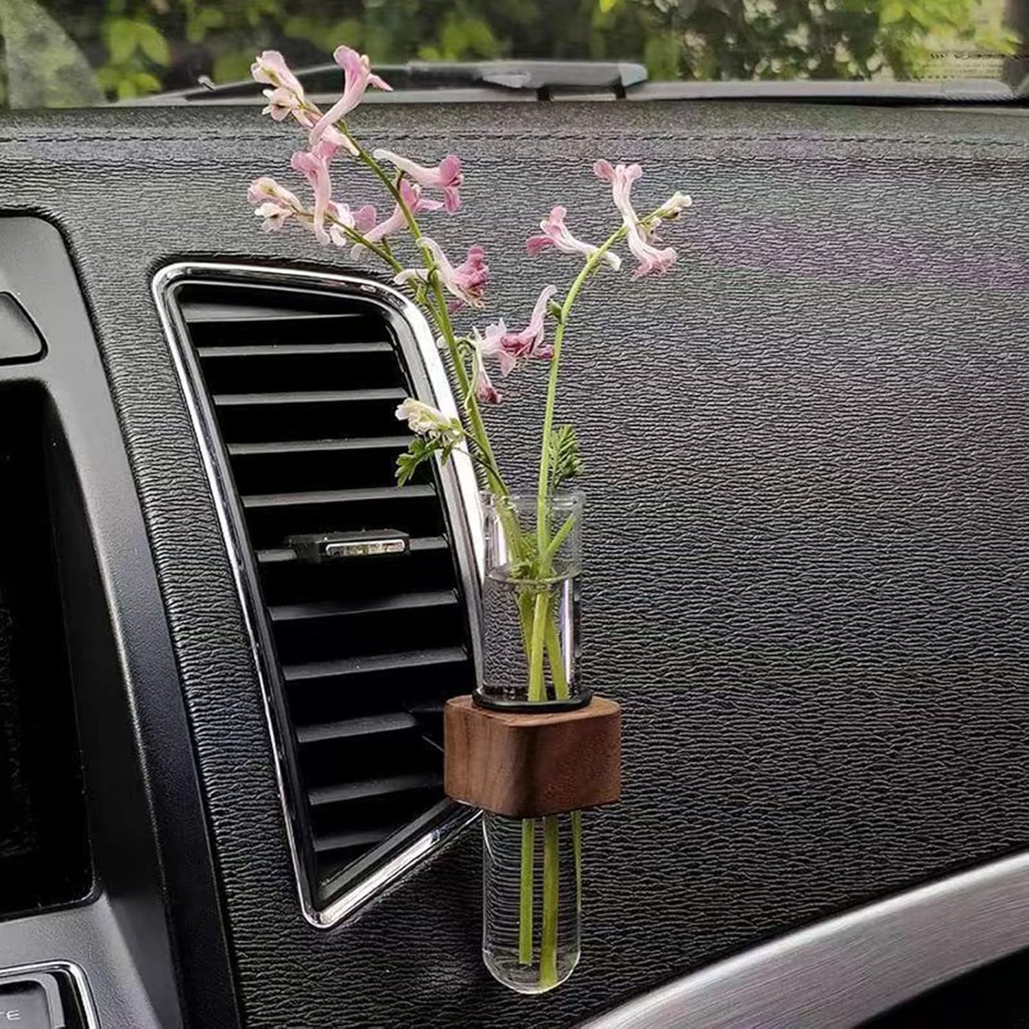 Car Propagation Vase Vent Clip, Clips to Any Vent, Wooden Removable ...