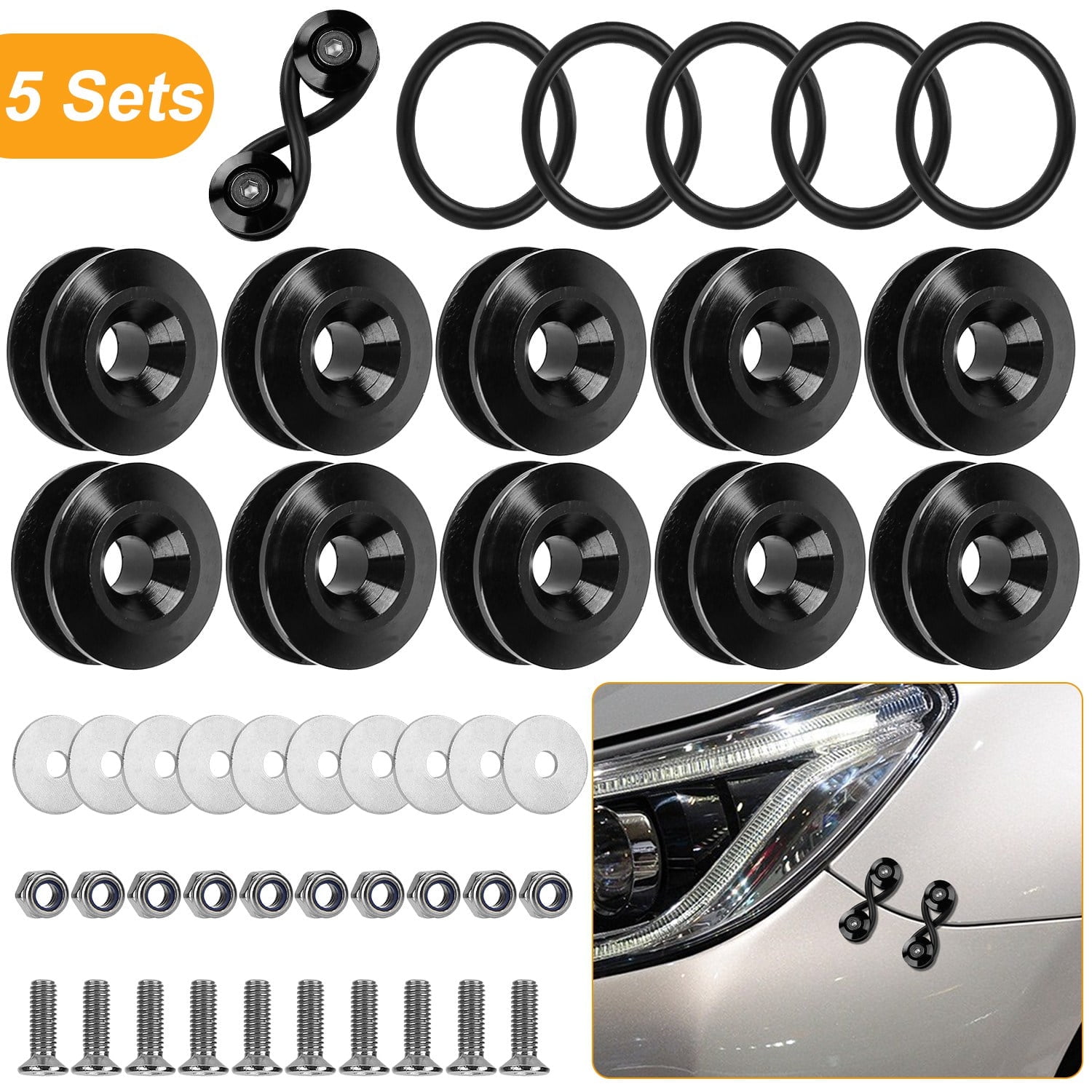 Car Quick Release Bumper Kit TeqHome Universal Quick Release Trunk ...