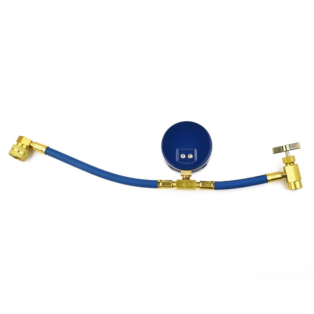 Car R134A Hose A/C Air Conditioning Recharge Hose Gas Gauge Tool Kit ...