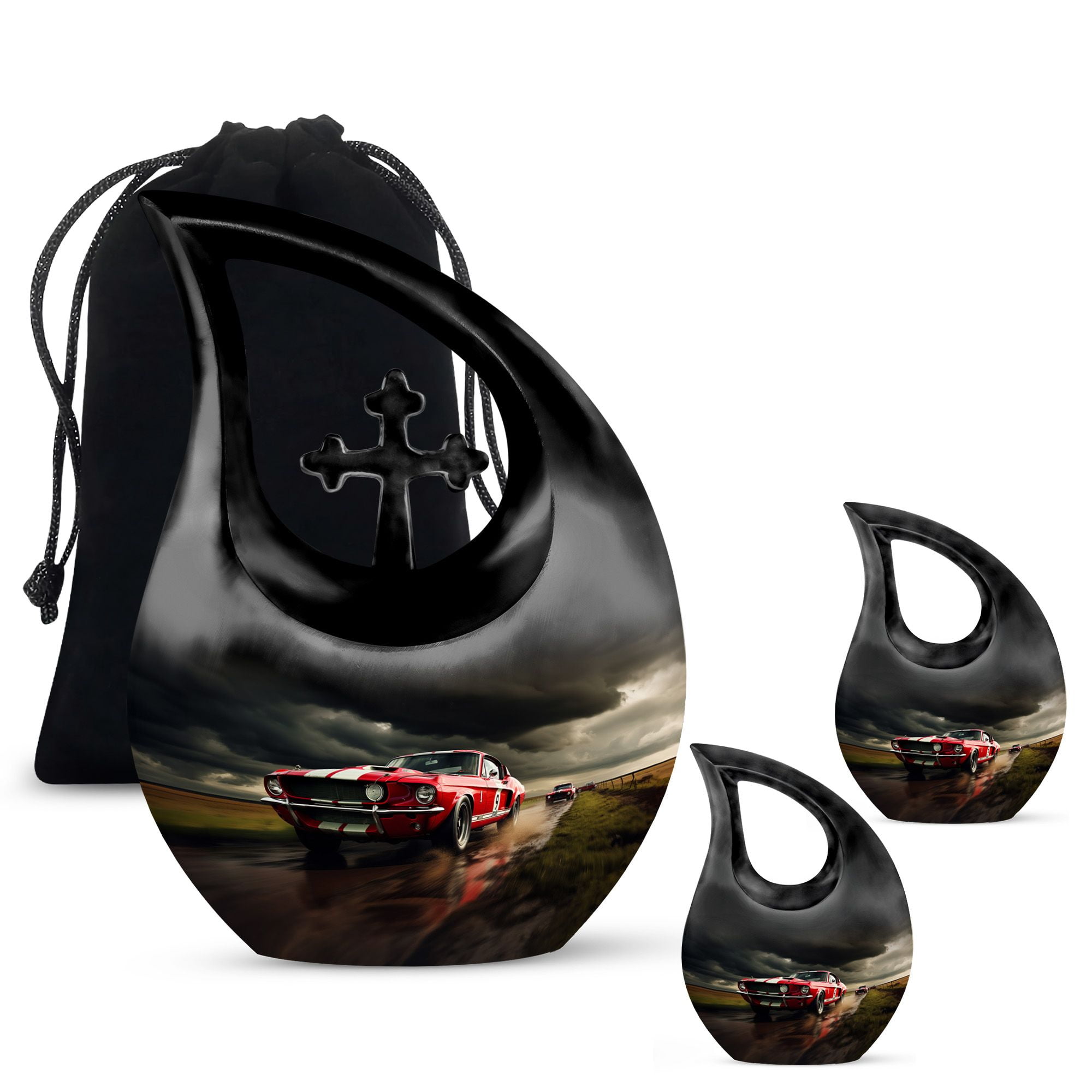 Car Race urn - urn for ashes adult male - burial urn for ashes - large ...