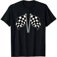 Car Racing Checkered Flag T Shirt Sport Racer T Shirts 5xl Unisex Tees
