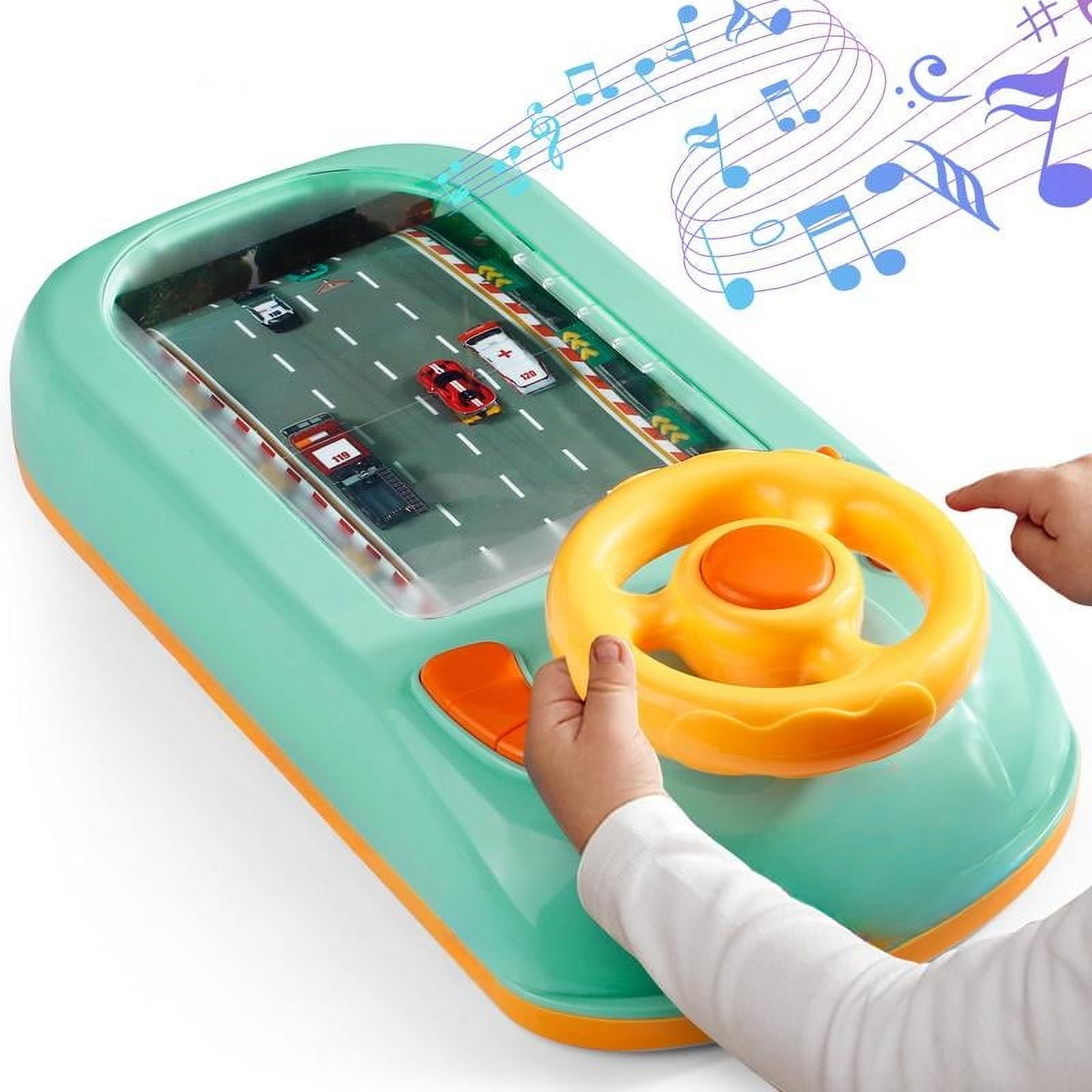 Car Racing Fun Toy, Musical Steering Wheel Racing Car Toy for Kids ...