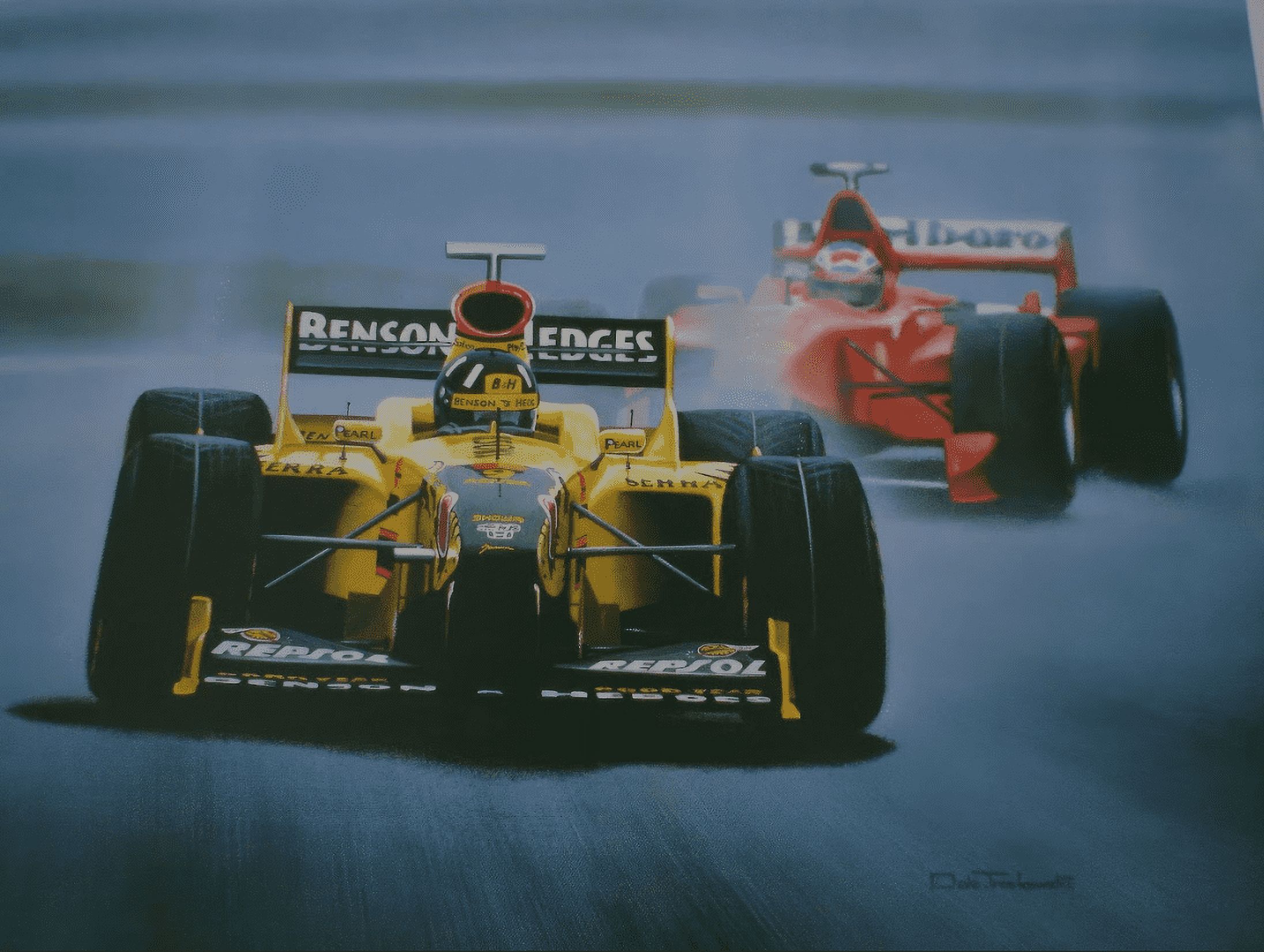Car Racing Poster - Classic Racing Design, High-Speed Action ...