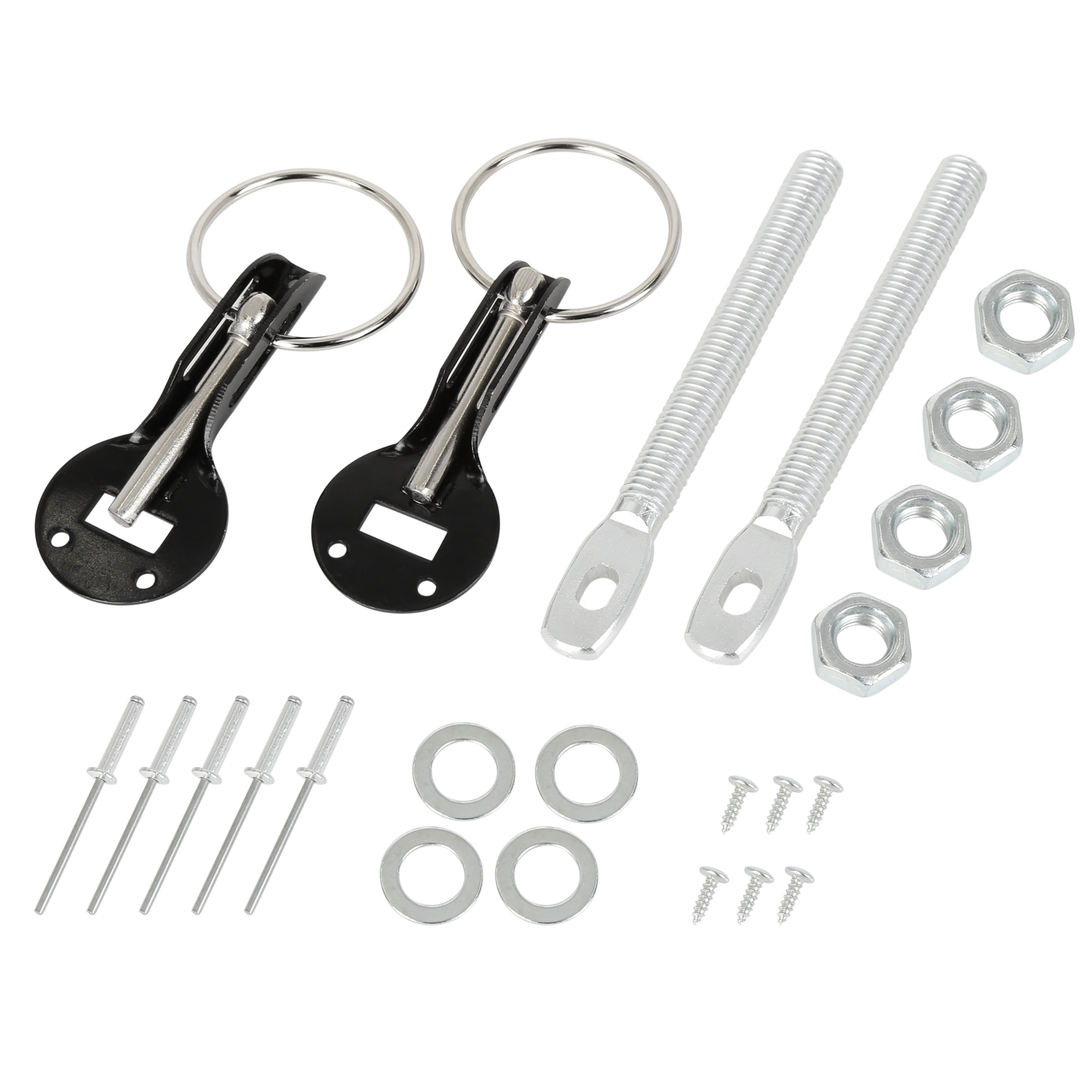Car Racing Universal Aluminum Alloy Mount Bonnet Hood Pin Lock Quick ...