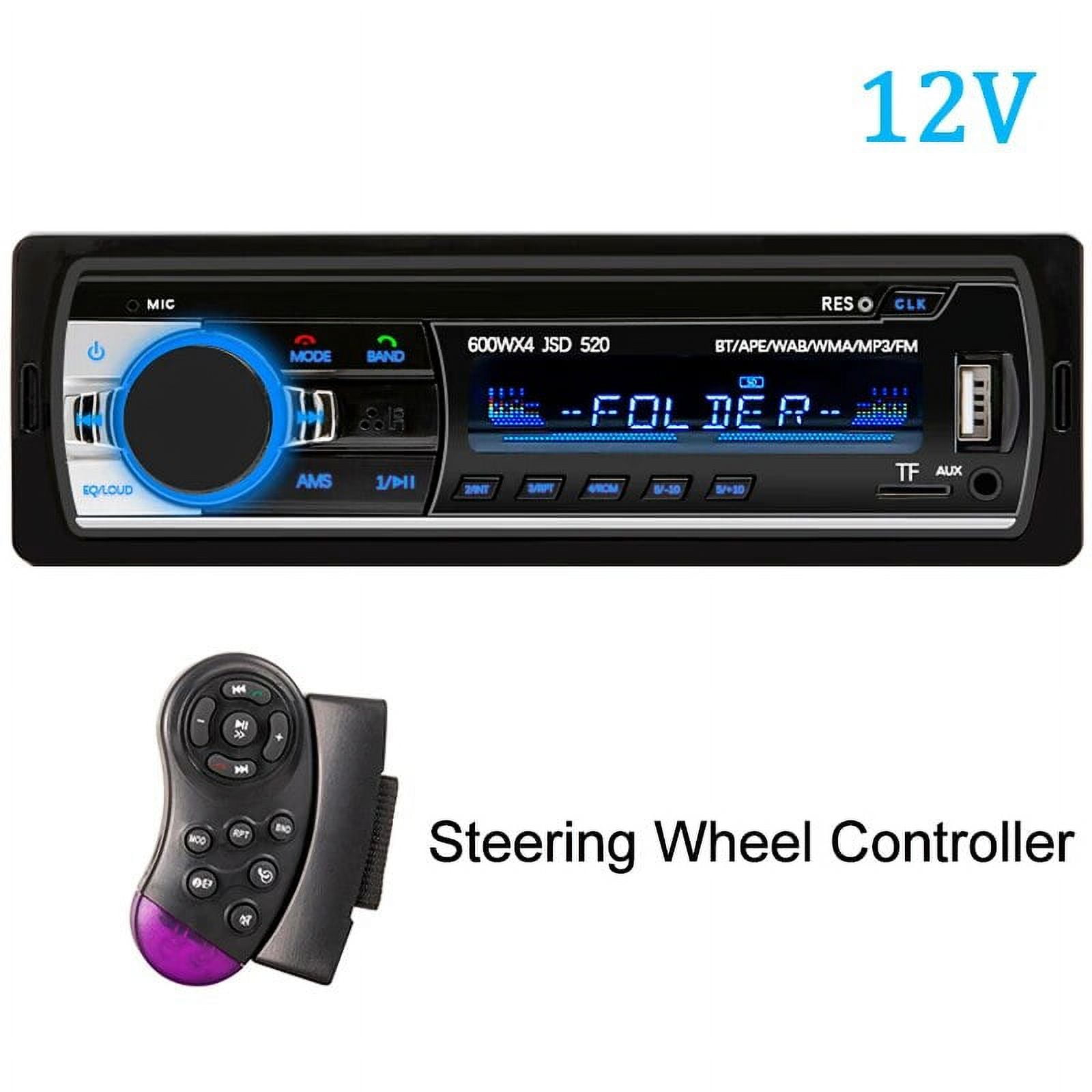 Car Radio 1 din Stereo Player Digital Bluetooth Car MP3 Player 60Wx4 FM ...