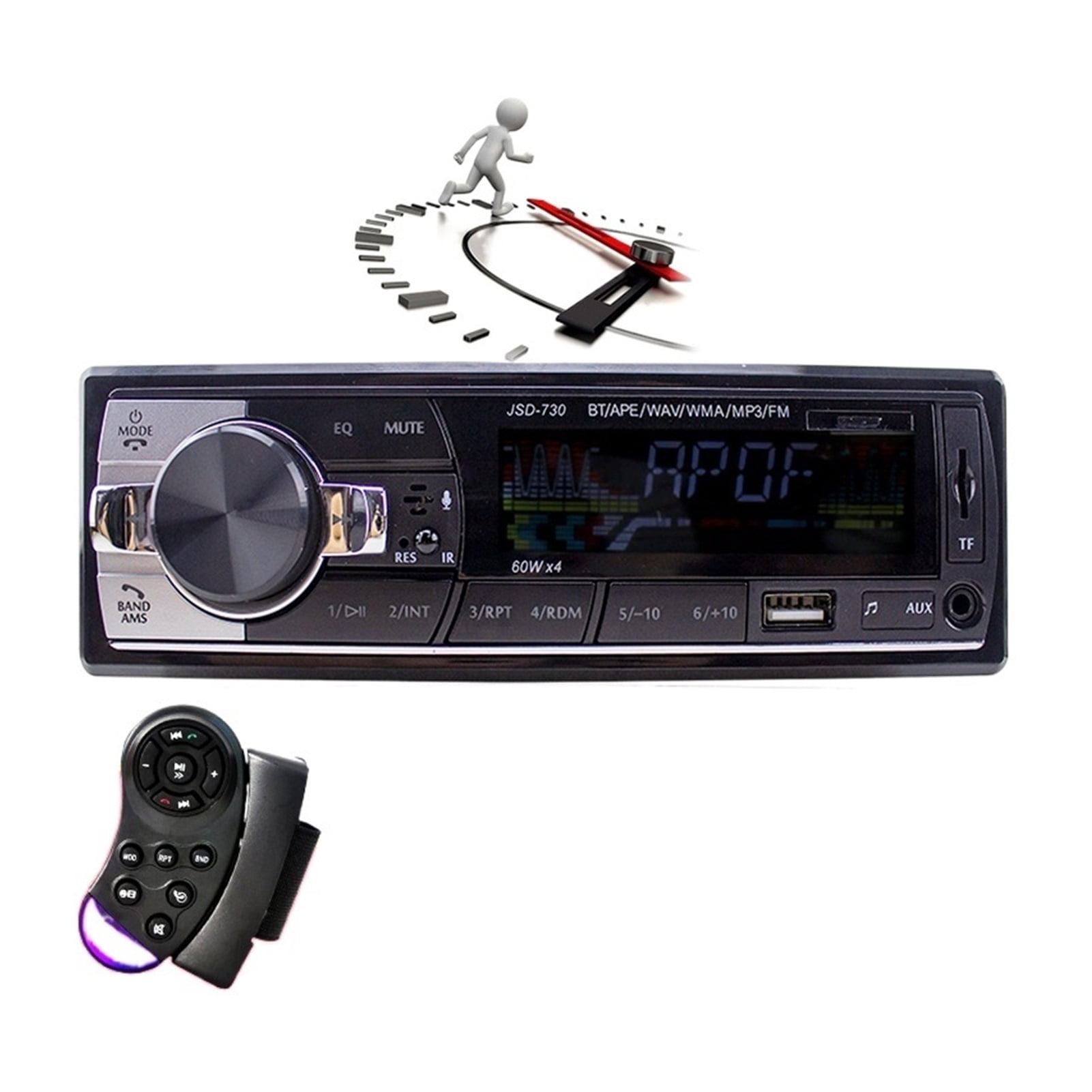 Car Radio 1din FM MP3 Player Bluetooth Cheap Hands-free Calls USB AUX ...