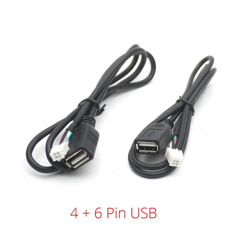 Car Radio Android Multimedia Player 4 6 Pin to USB Female Interface ...