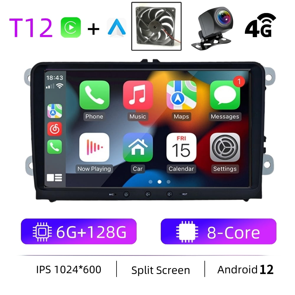 Car Radio Android Screen 9" for Volkswagen Golf Polo Passat B6 B7 CC ...